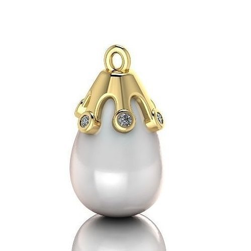 Pendant with pearls Model 2744 3D model 3D printable | CGTrader