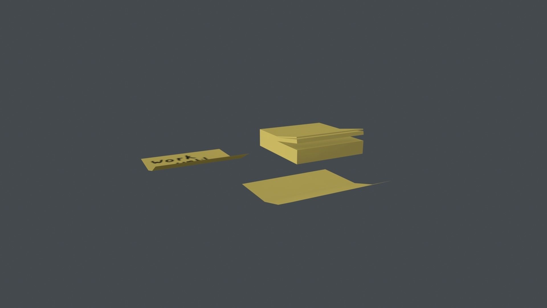 3D model Sticky Notes 3D Model VR / AR / low-poly | CGTrader