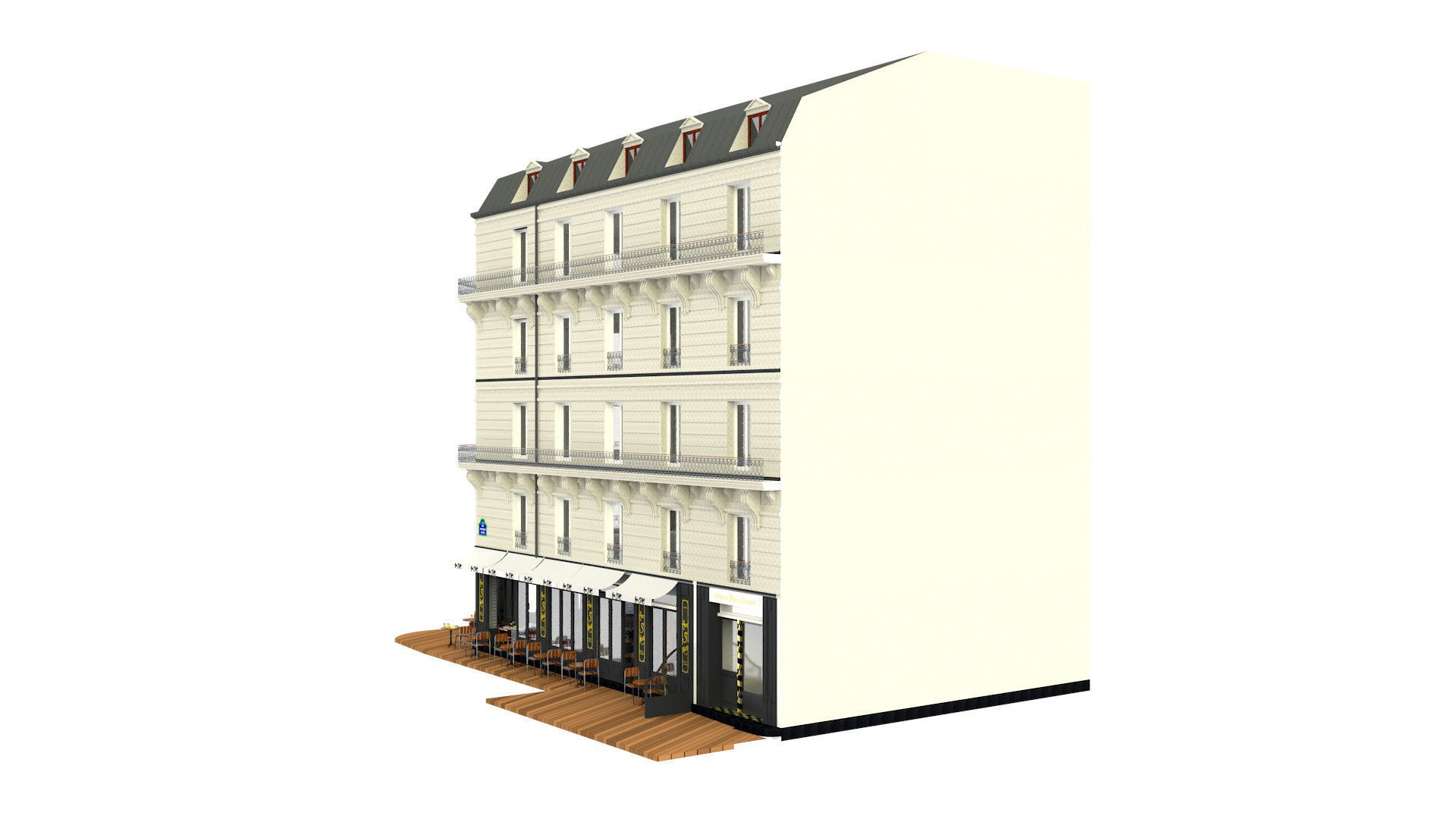 French Restaurant 3D model | CGTrader