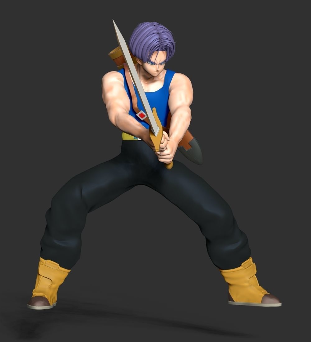 Trunks - Jump Force 3D model 3D printable | CGTrader