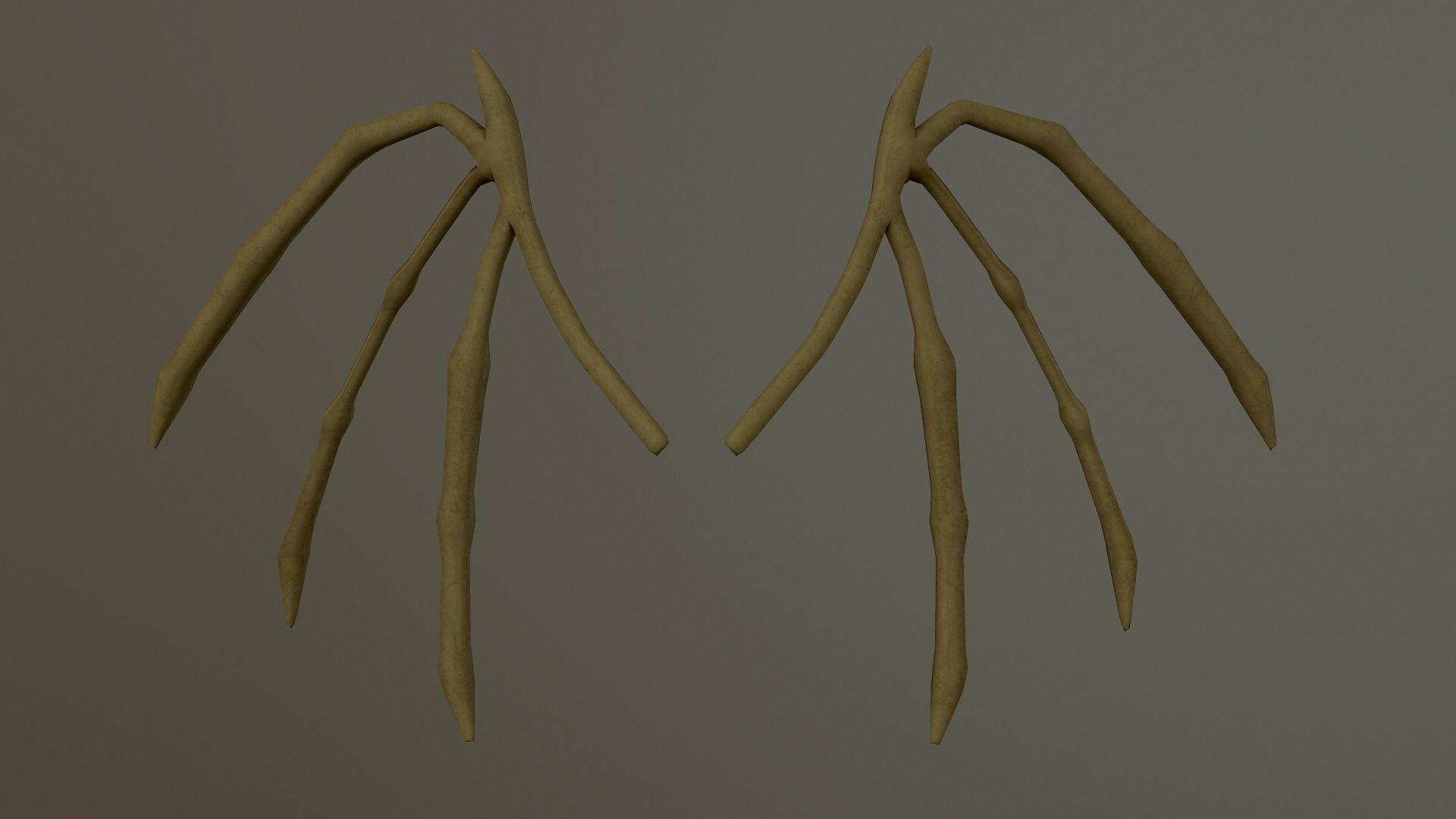 3D model Bone Demon Wing VR / AR / low-poly | CGTrader