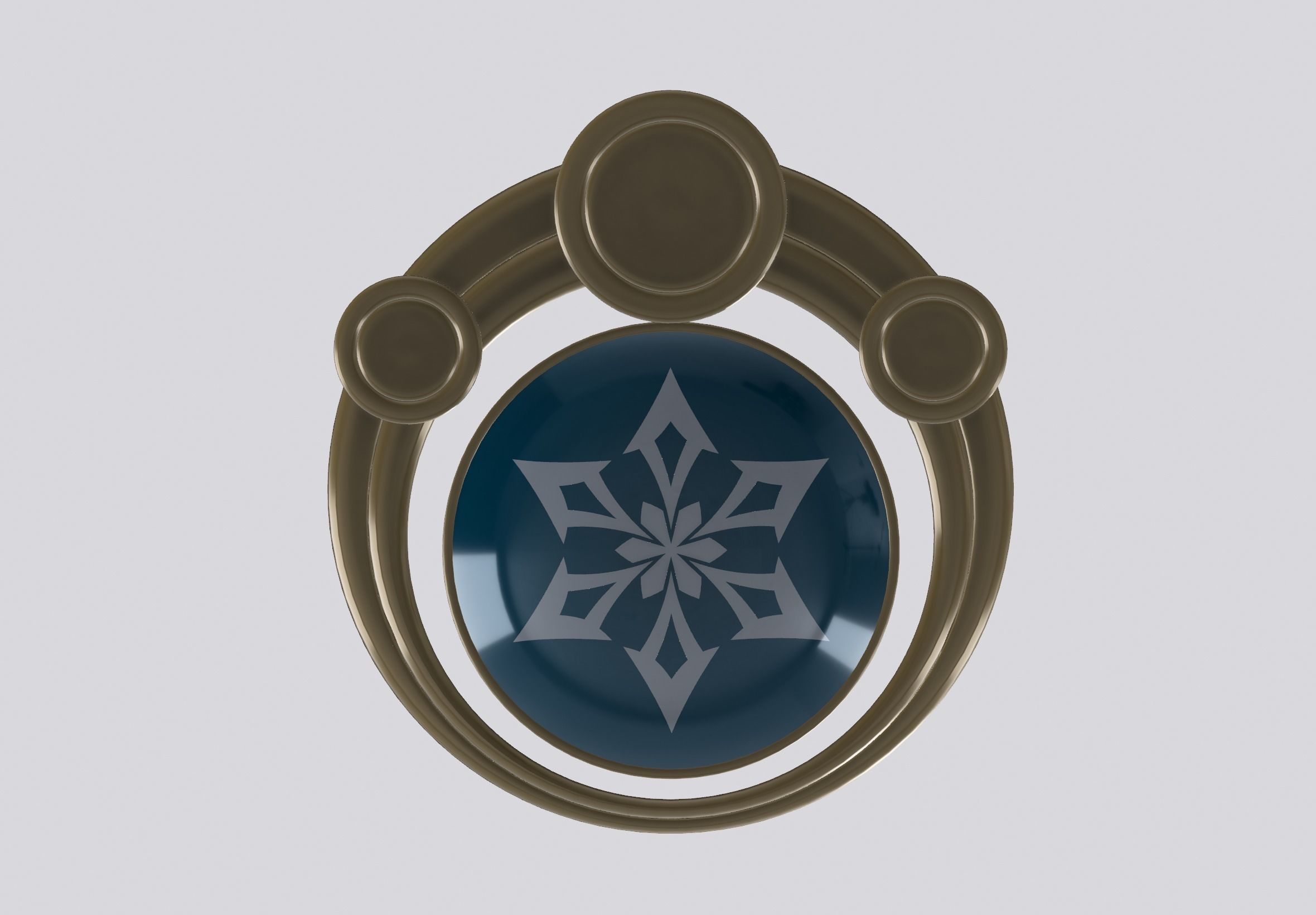 Inazuma Cryo Vision Genshin Impact 3D model 3D printable | CGTrader