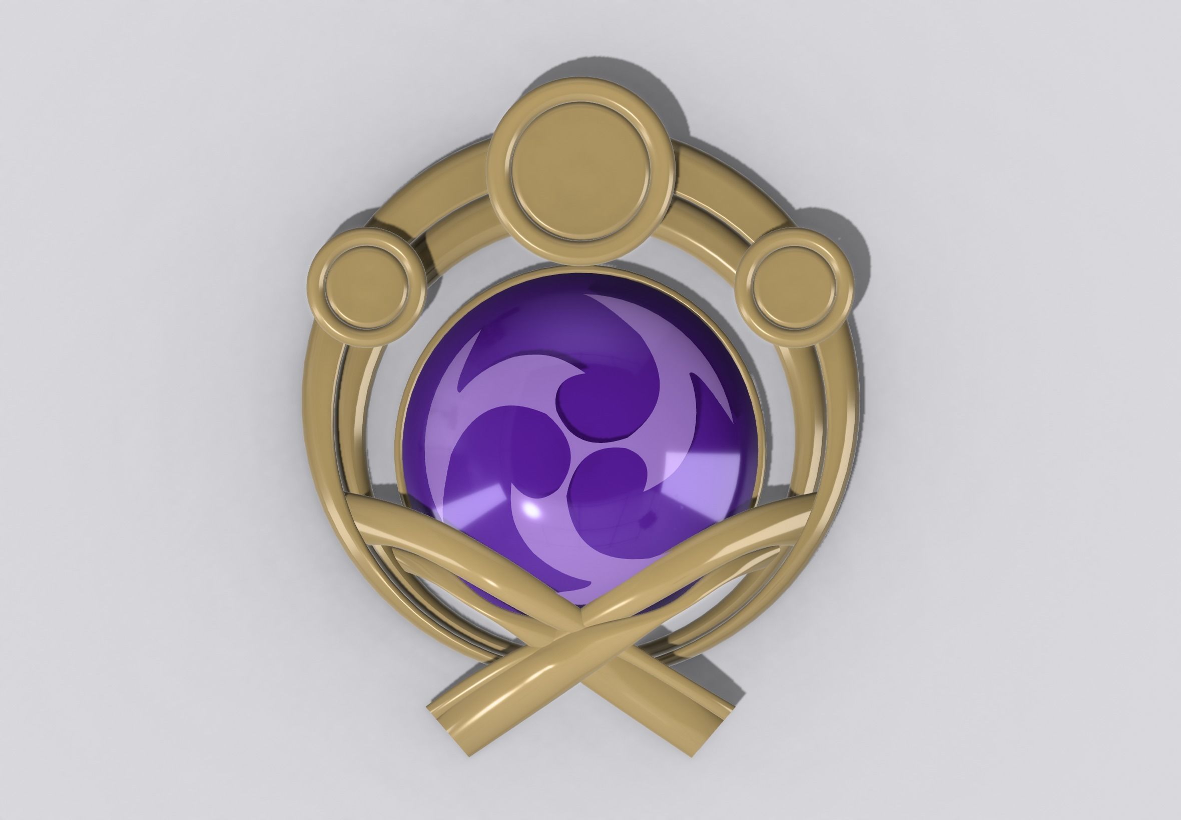 Inazuma Electro Vision Genshin Impact 3D model 3D printable | CGTrader