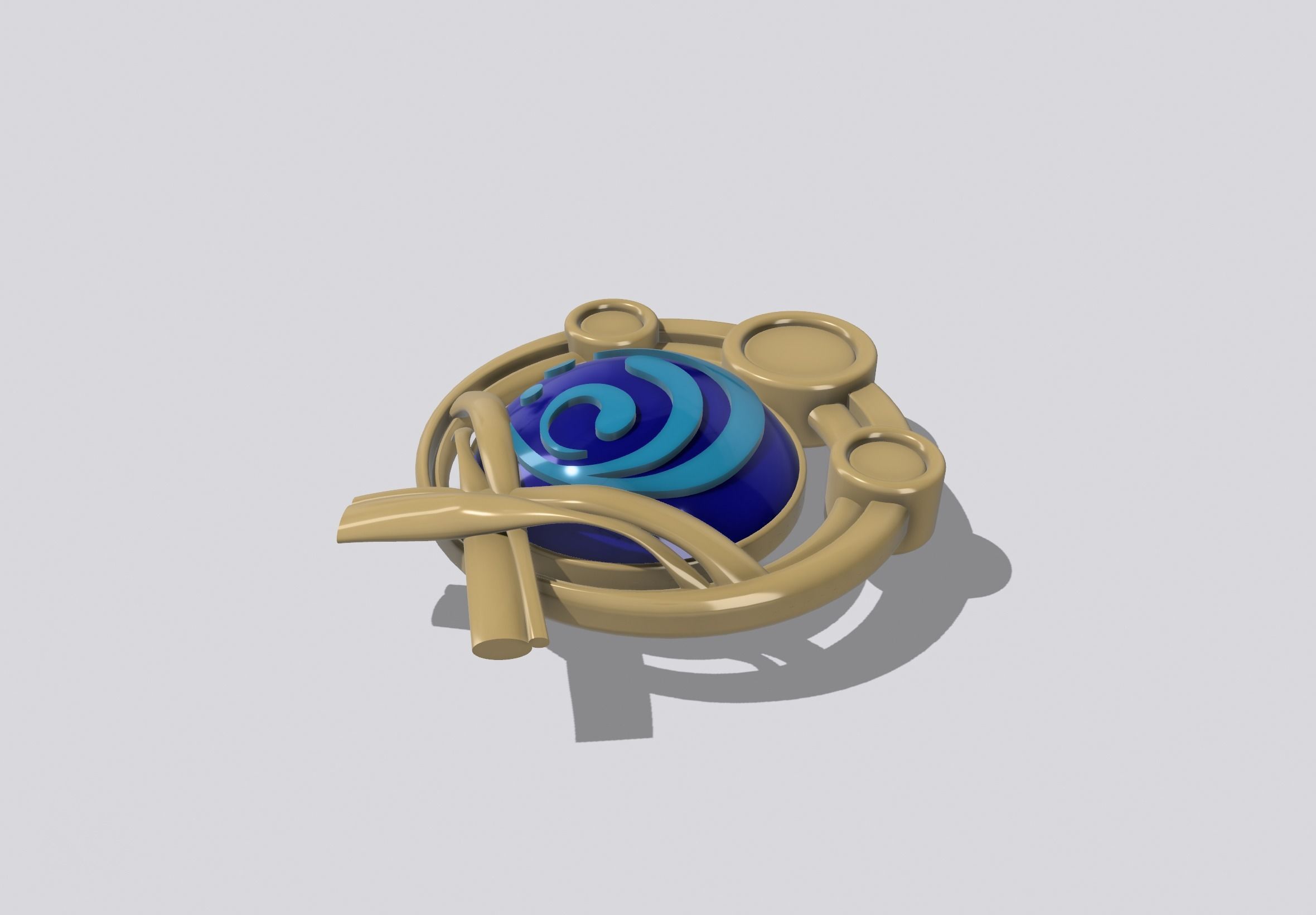 Inazuma Hydro Vision Genshin Impact 3D model 3D printable | CGTrader