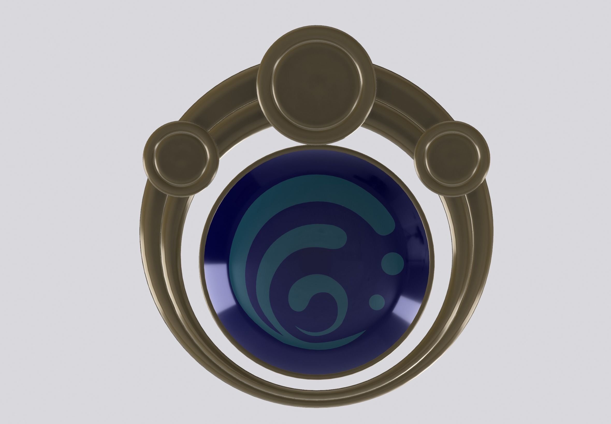 Inazuma Hydro Vision Genshin Impact 3D model 3D printable | CGTrader