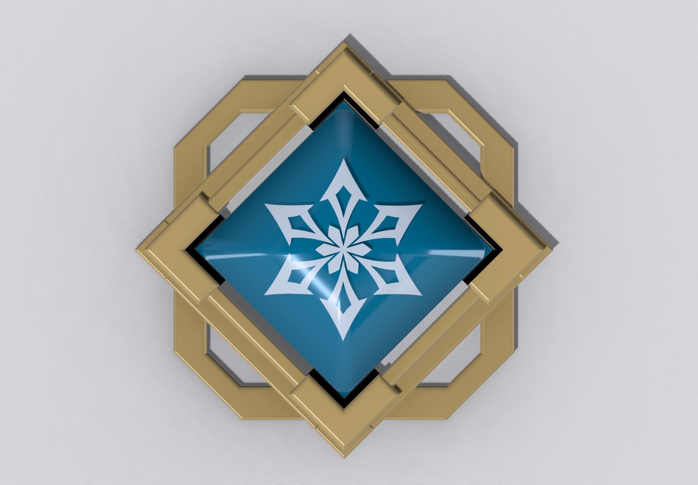 Liyue Cryo Vision Genshin Impact 3D model 3D printable | CGTrader