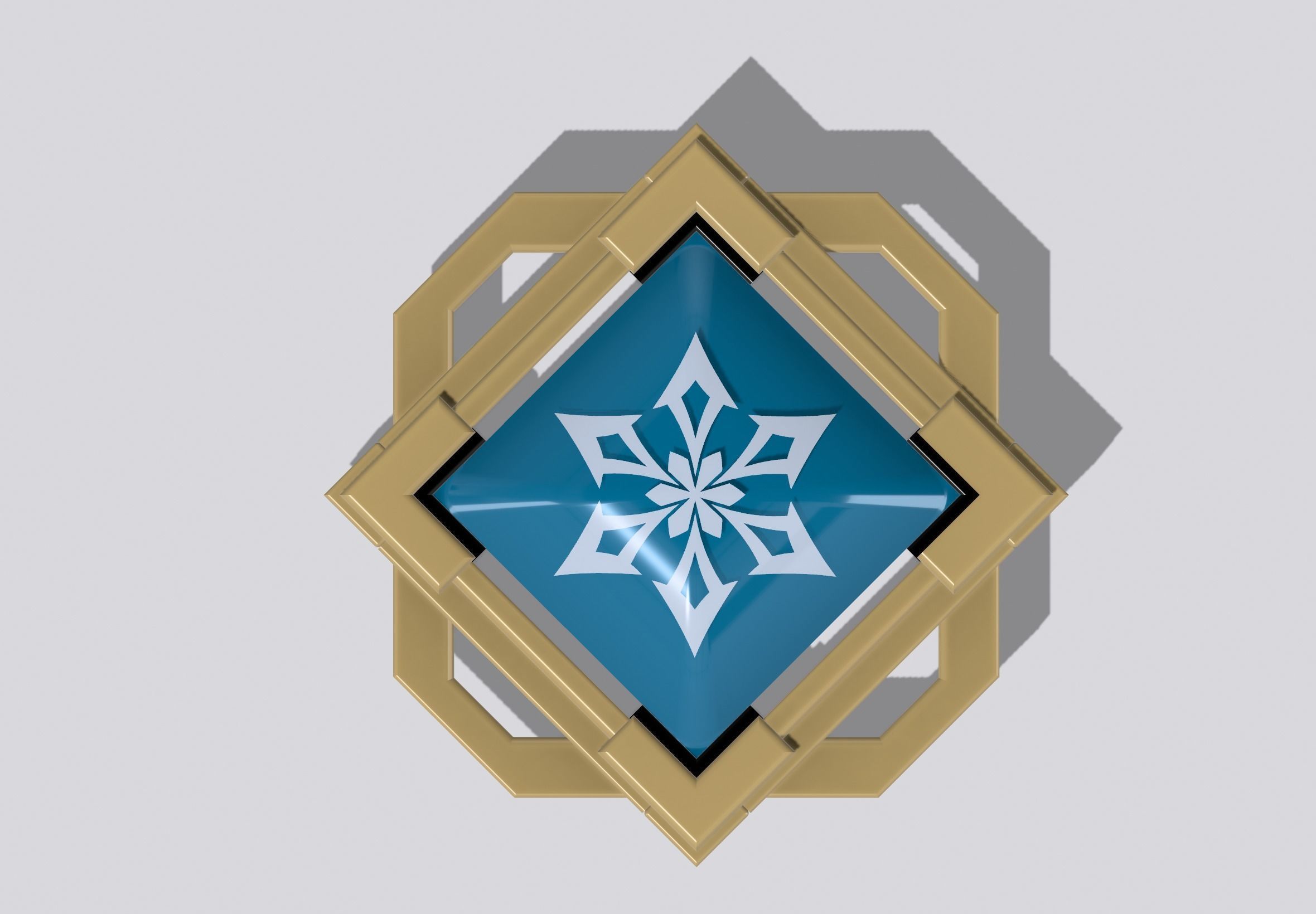 Liyue Cryo Vision Genshin Impact 3D model 3D printable | CGTrader