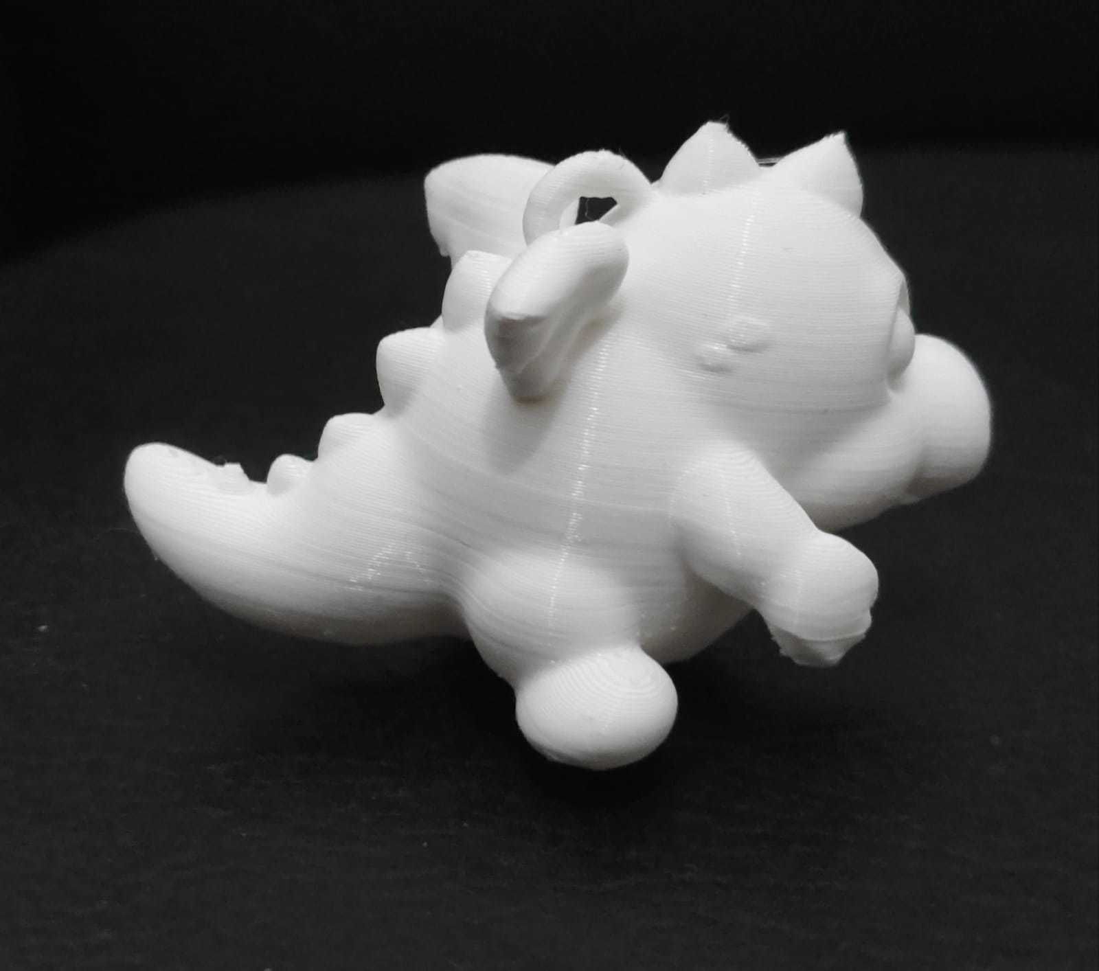 Round Dragon Keychain 3D model 3D printable | CGTrader