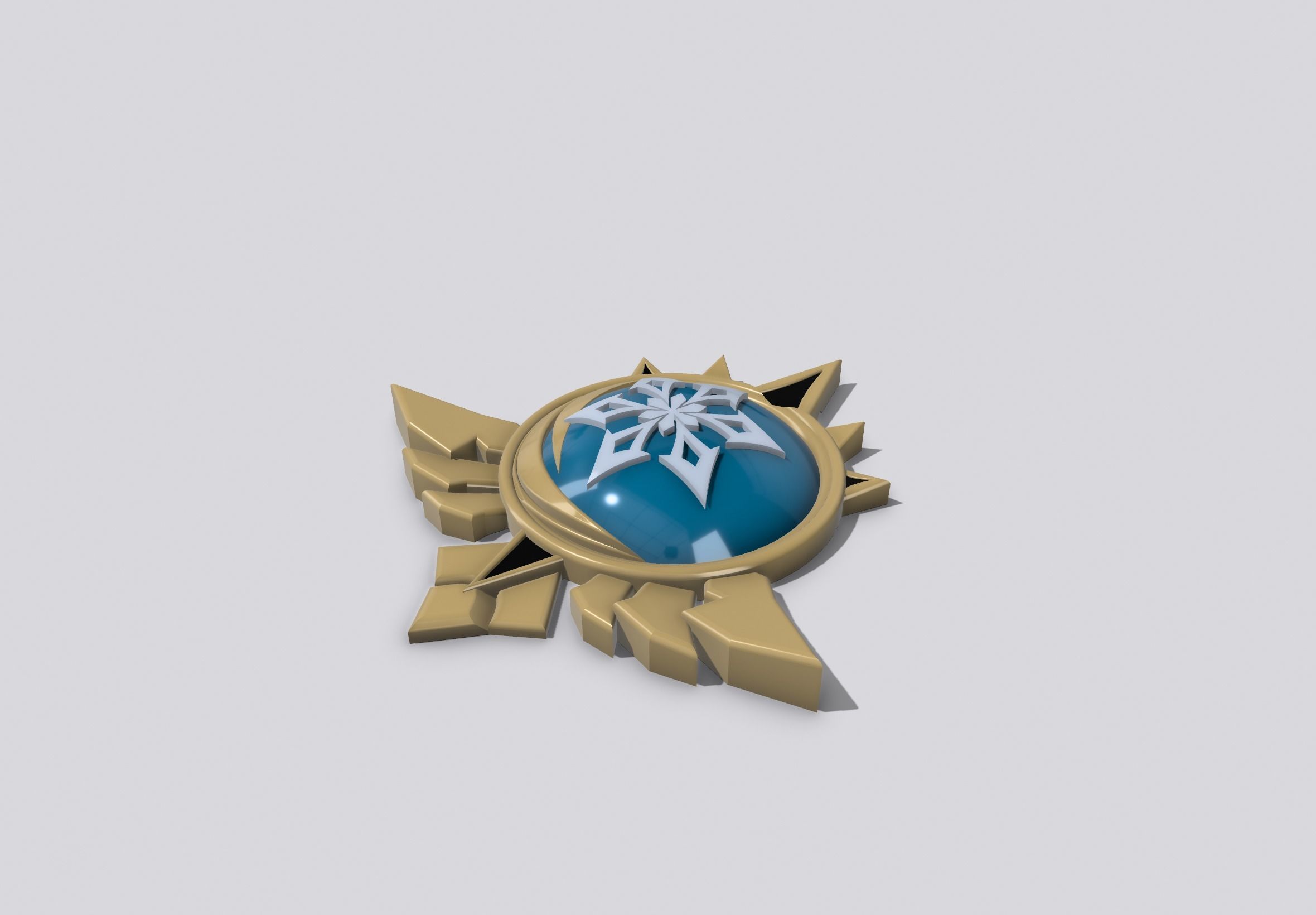 Mondstadt Cryo Vision Genshin Impact 3D model 3D printable | CGTrader