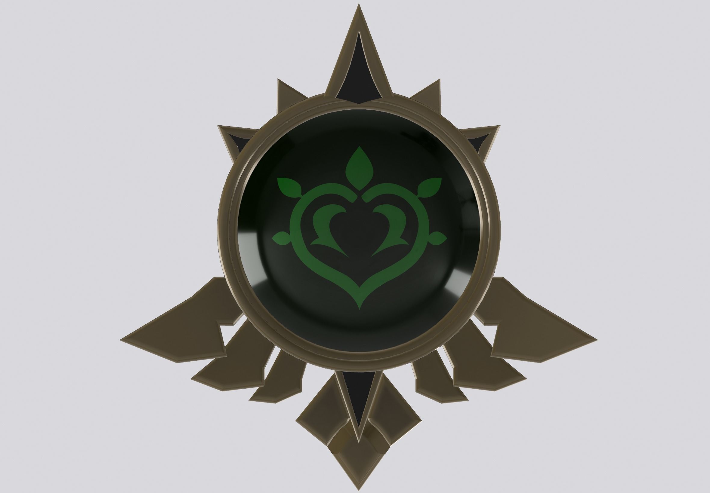 Mondstadt Dendro Vision Genshin Impact 3D model 3D printable | CGTrader