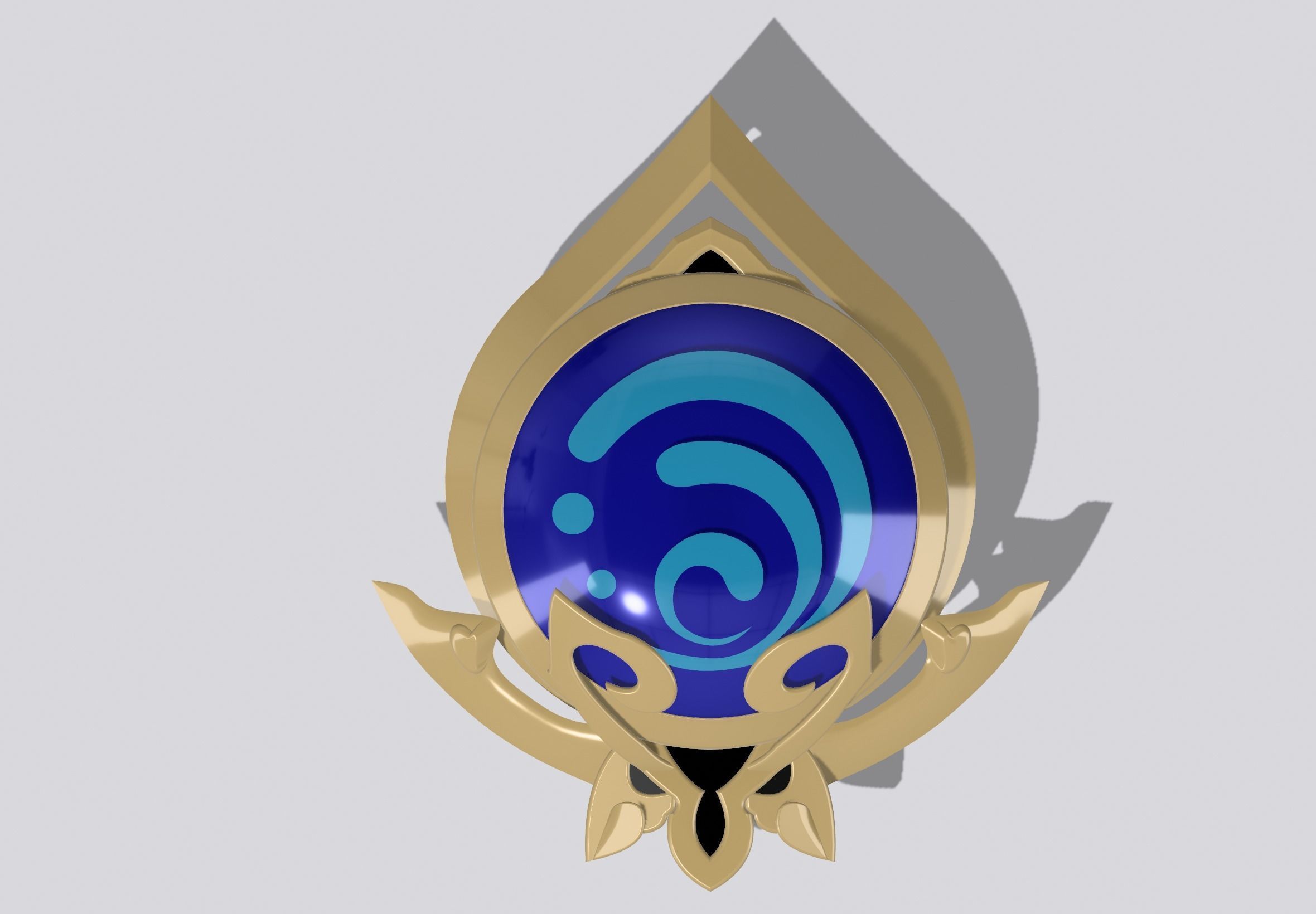 Sumeru Hydro Vision Genshin Impact 3D model 3D printable | CGTrader