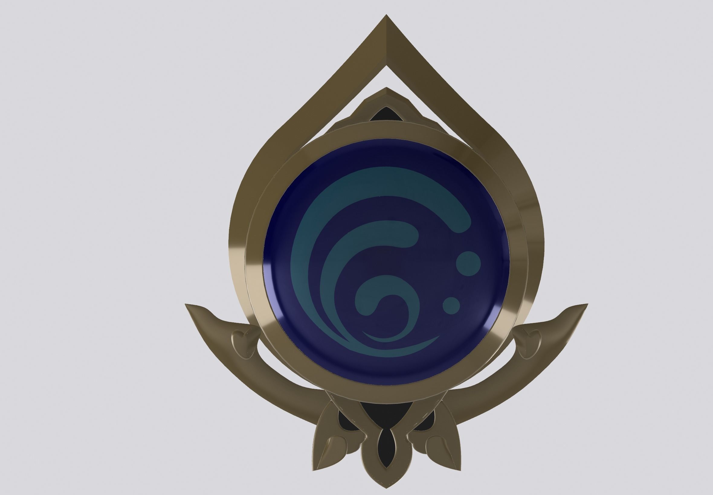 Sumeru Hydro Vision Genshin Impact 3D model 3D printable | CGTrader