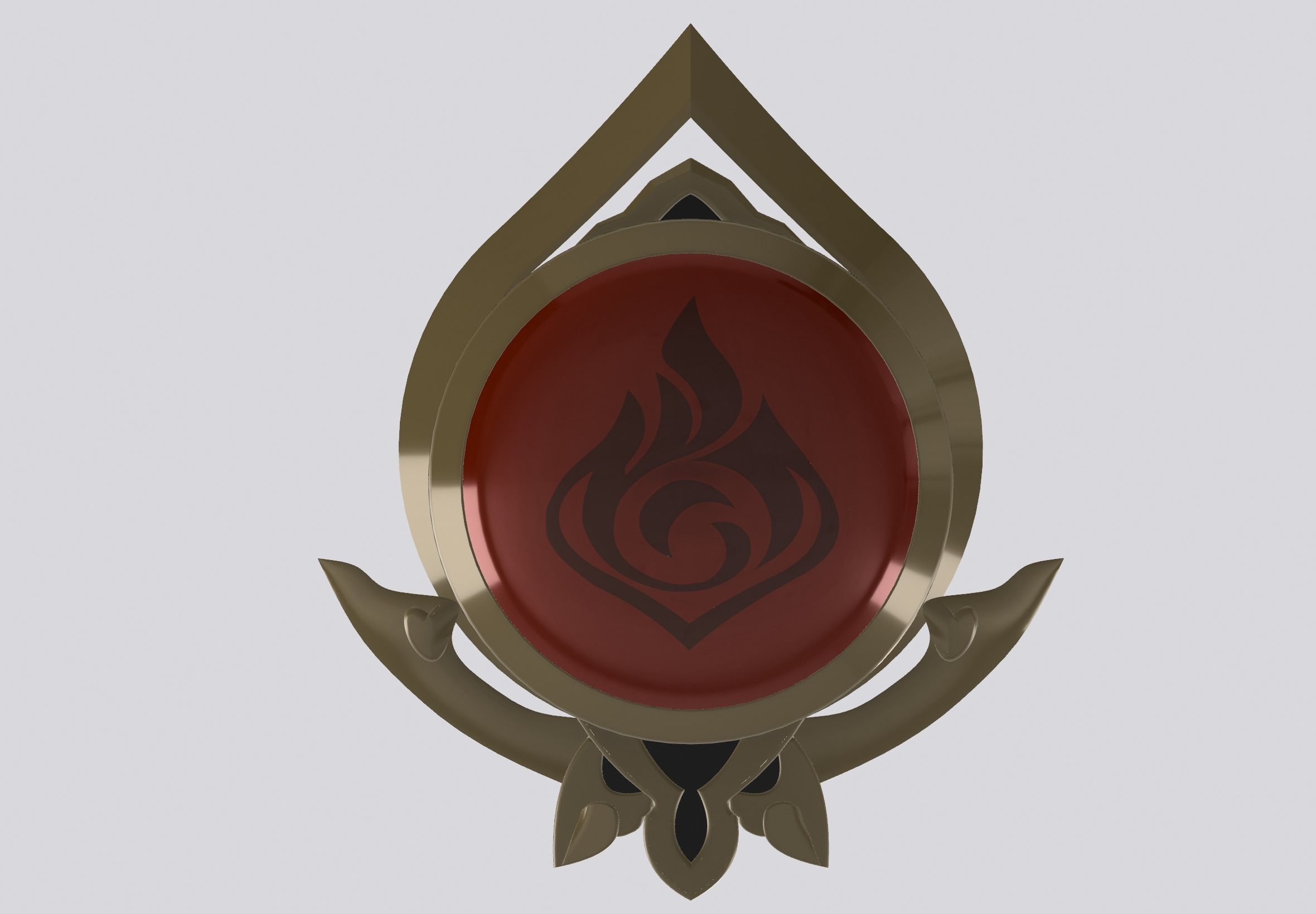 Sumeru Pyro Vision Genshin Impact 3D model 3D printable | CGTrader