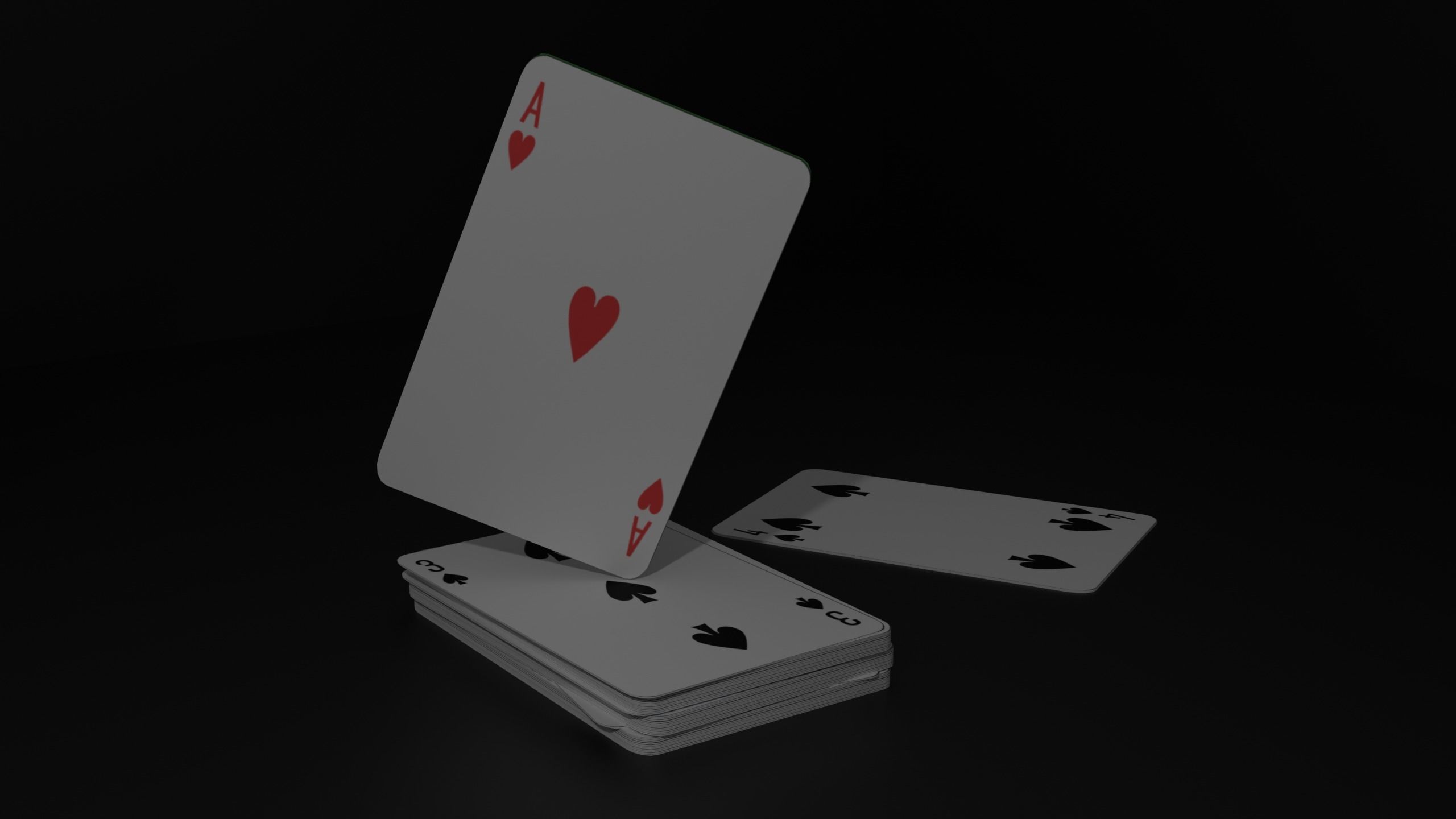 3D model playing cards pack VR / AR / low-poly | CGTrader