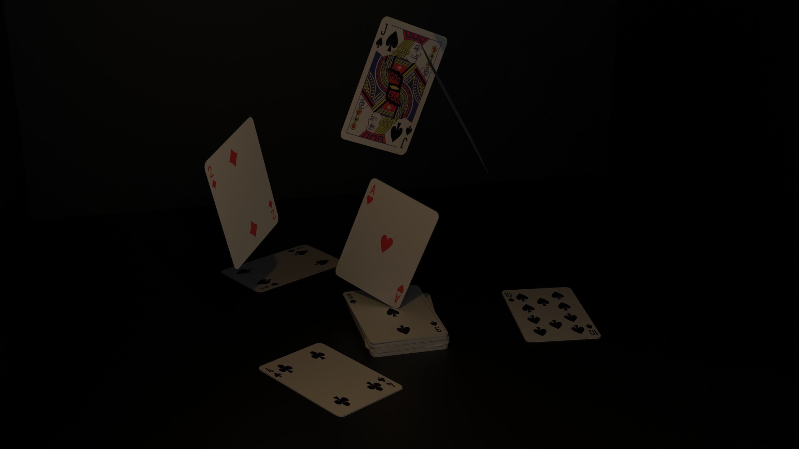 3D model playing cards pack VR / AR / low-poly | CGTrader