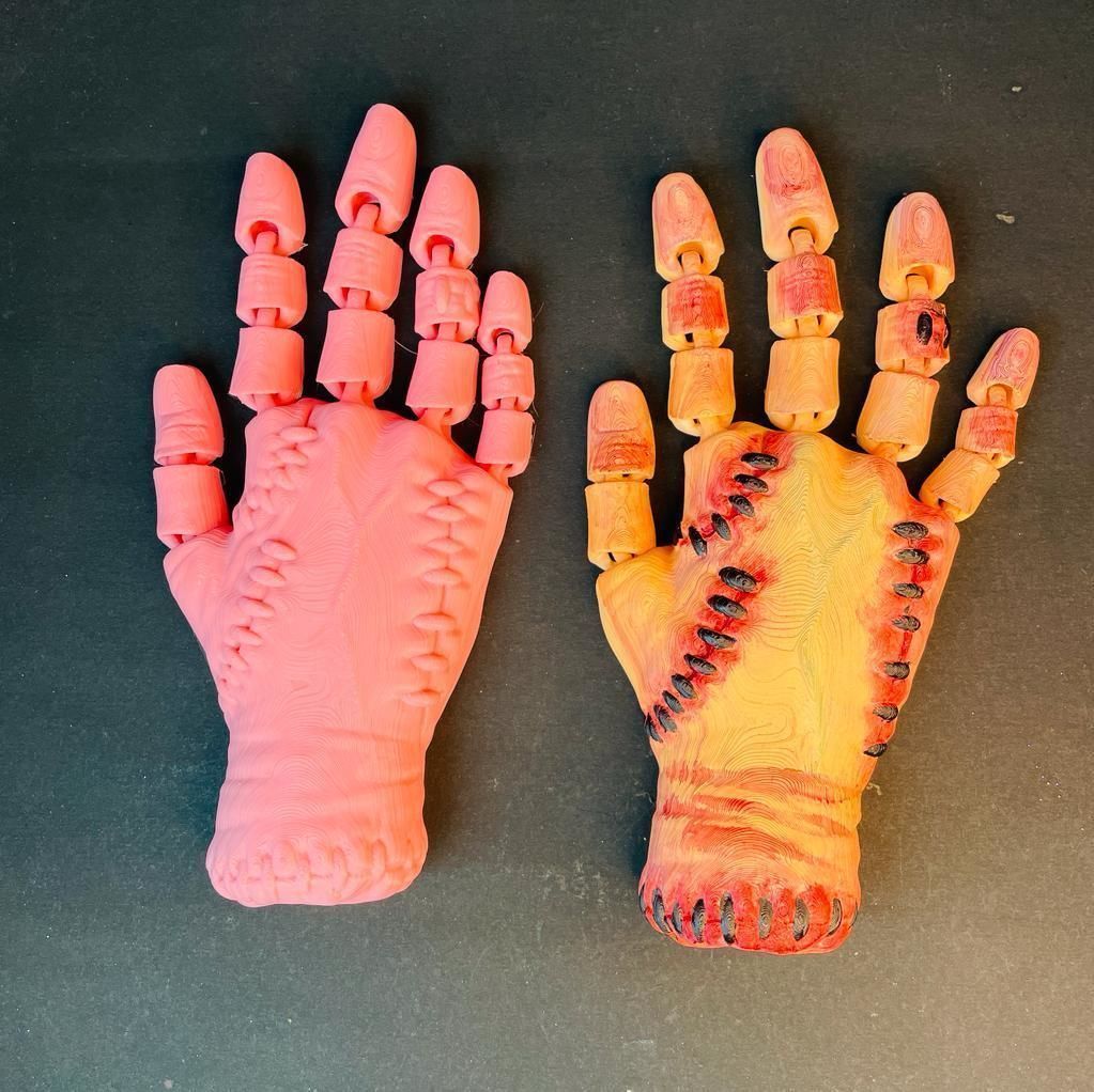 FLEXY PRINT-IN-PLACE THING HAND ARTICULATED 3D model 3D printable ...