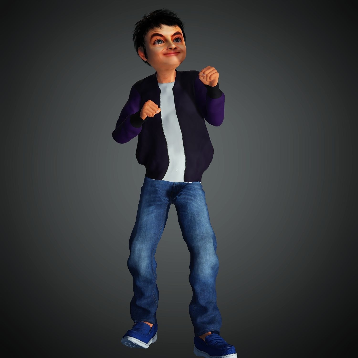 Mr Bean 3D Cartoon Character Model Blender Maya Iclone 3D model ...