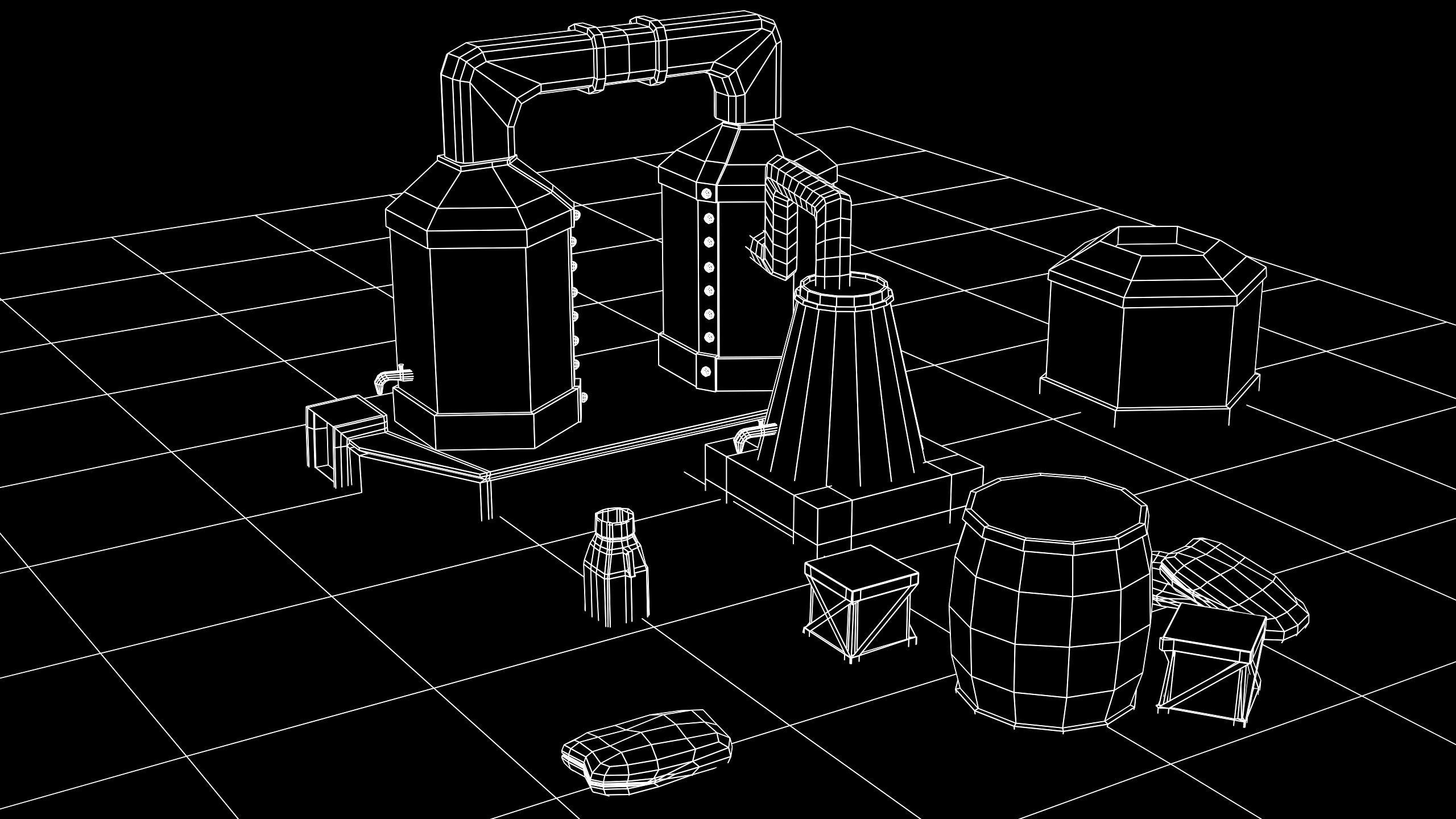 3D model Factory Model with PBR texture VR / AR / low-poly | CGTrader