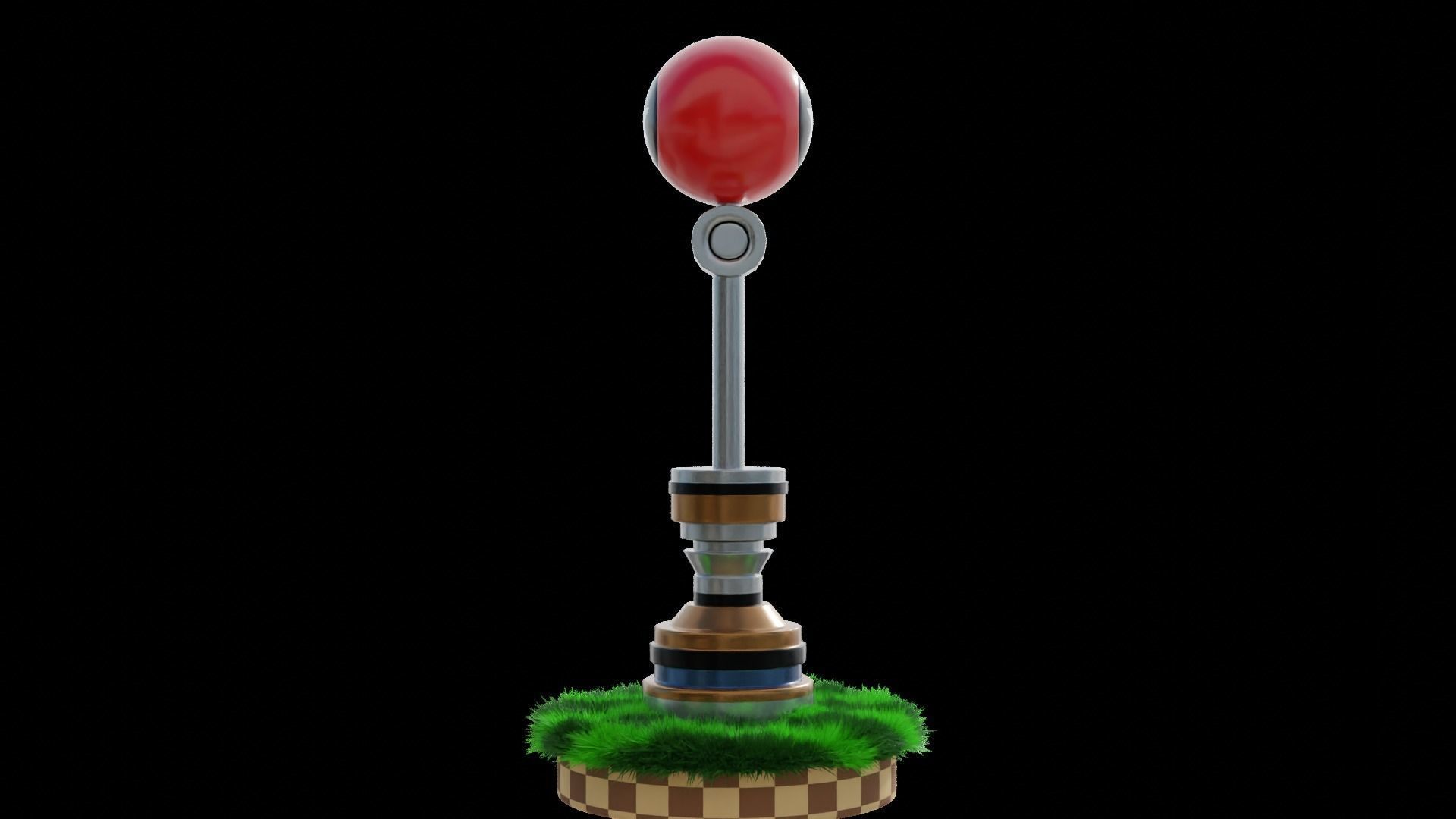 Checkpoint-Sonic The Hedgehog 3D model | CGTrader