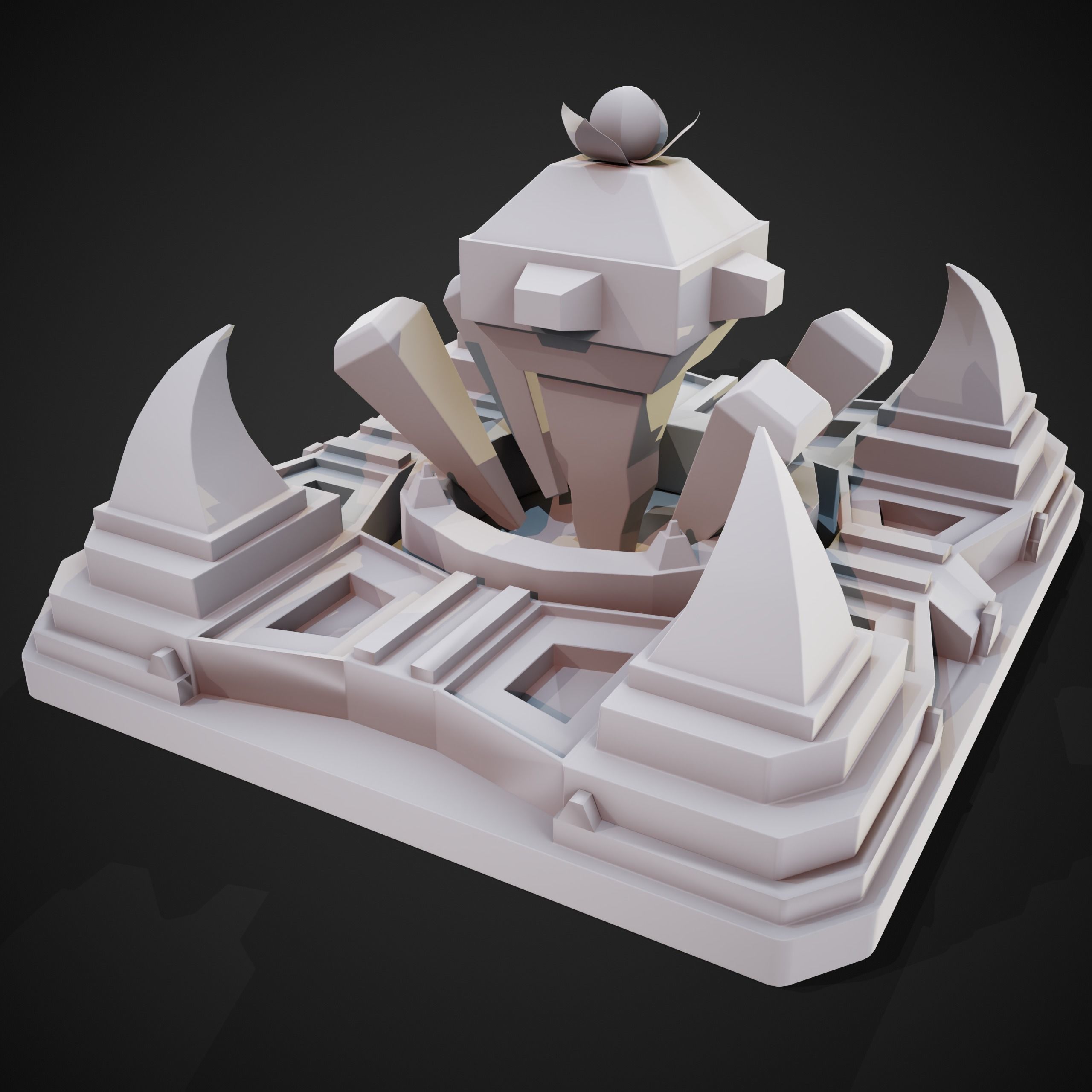 3D model Crystal Mountain With PBR texturing VR / AR / low-poly | CGTrader