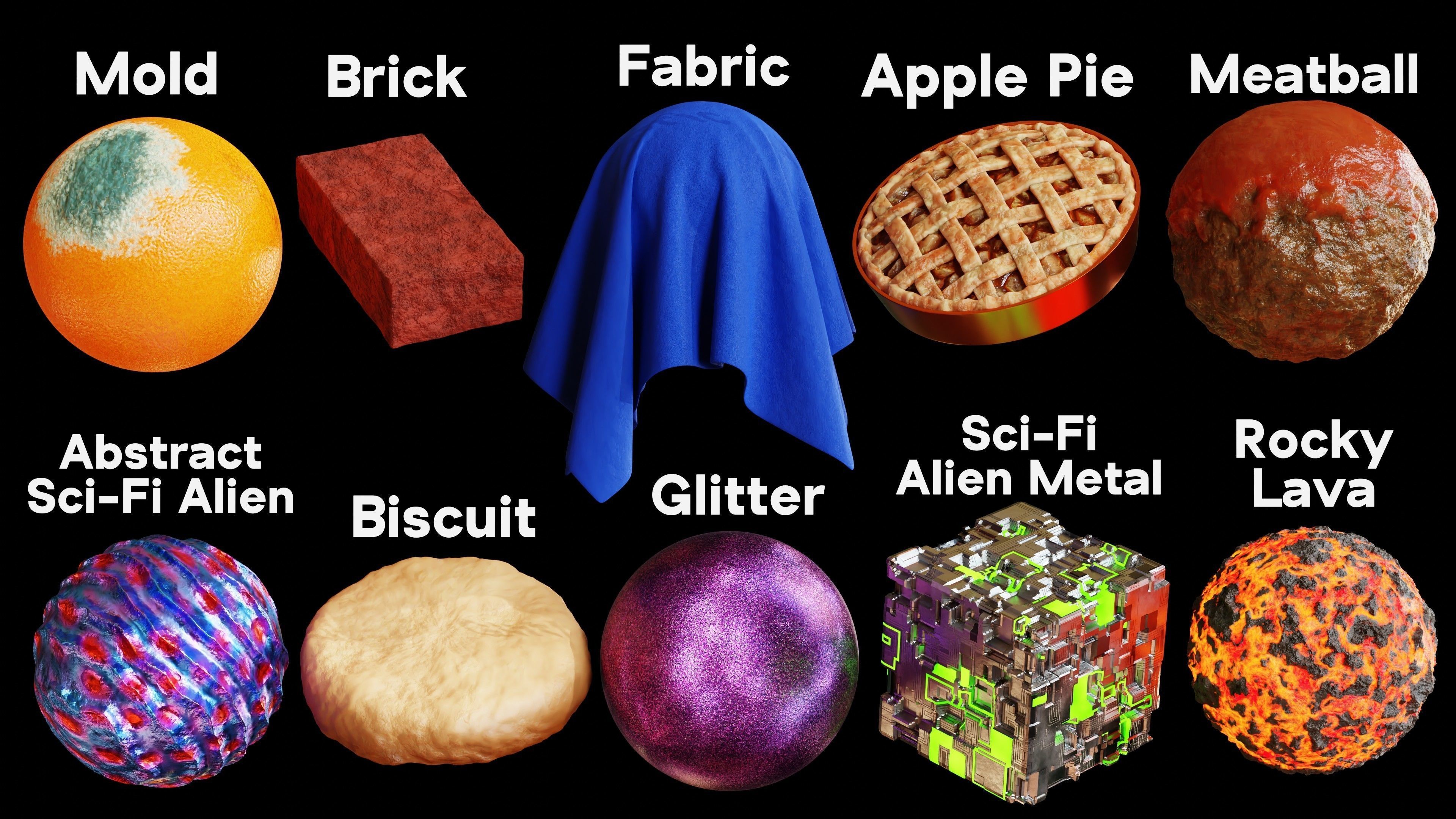 Blender Procedural Material Pack 12 Texture | CGTrader