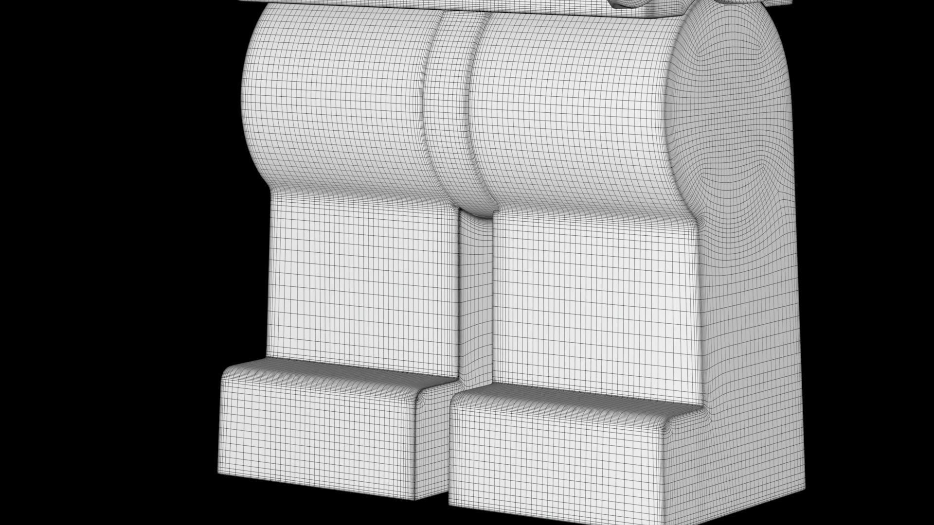 3D model UV wrapped Lego minifigure VR / AR / low-poly | CGTrader