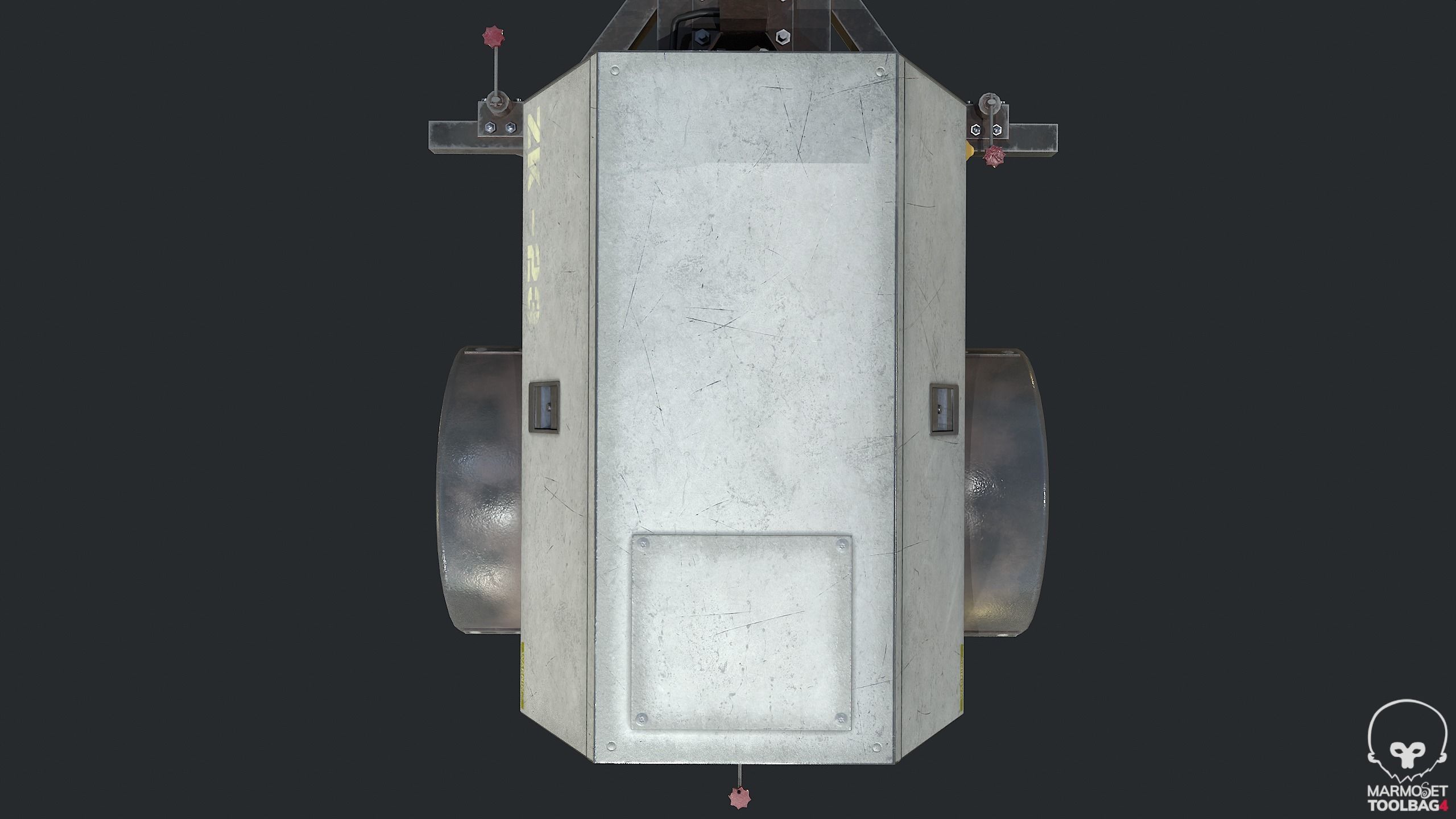 3D model PBR Mobile Light Tower Generator - Portable Generator VR / AR ...