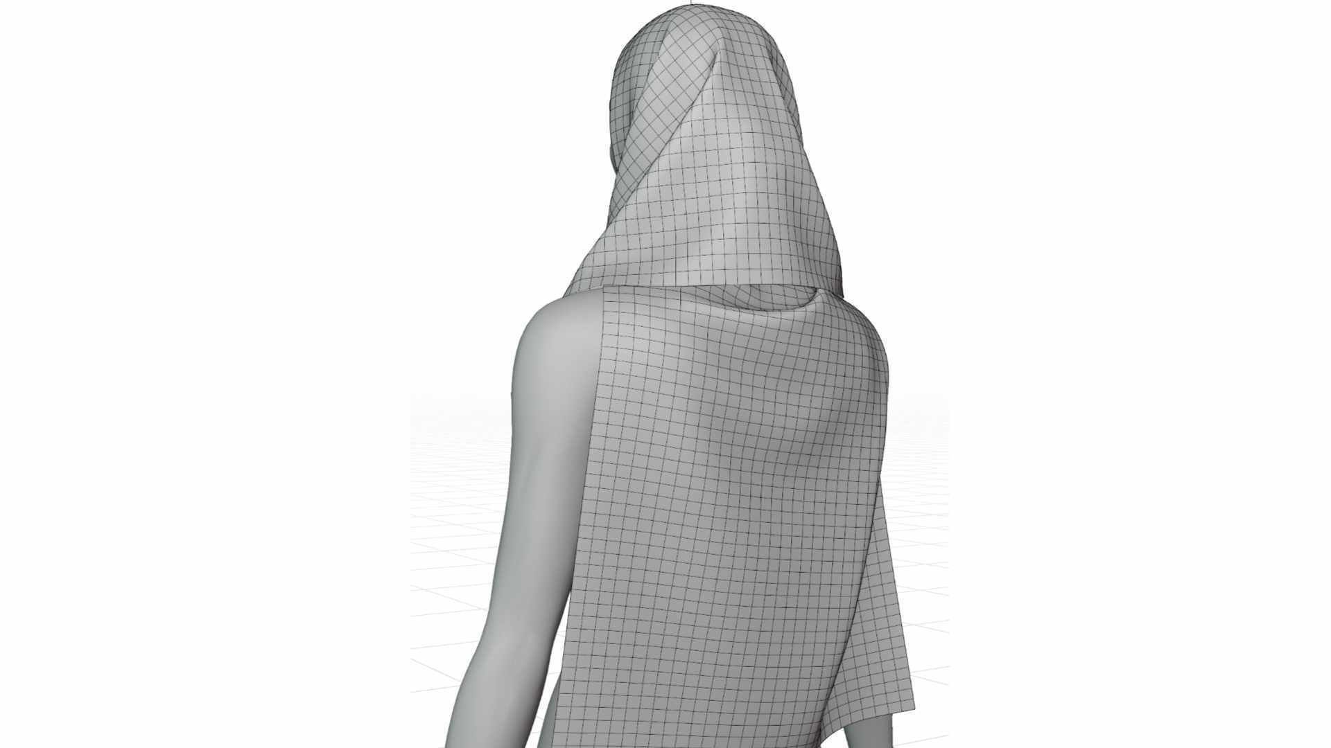 3D model Hijab Shawl 02 VR / AR / low-poly | CGTrader