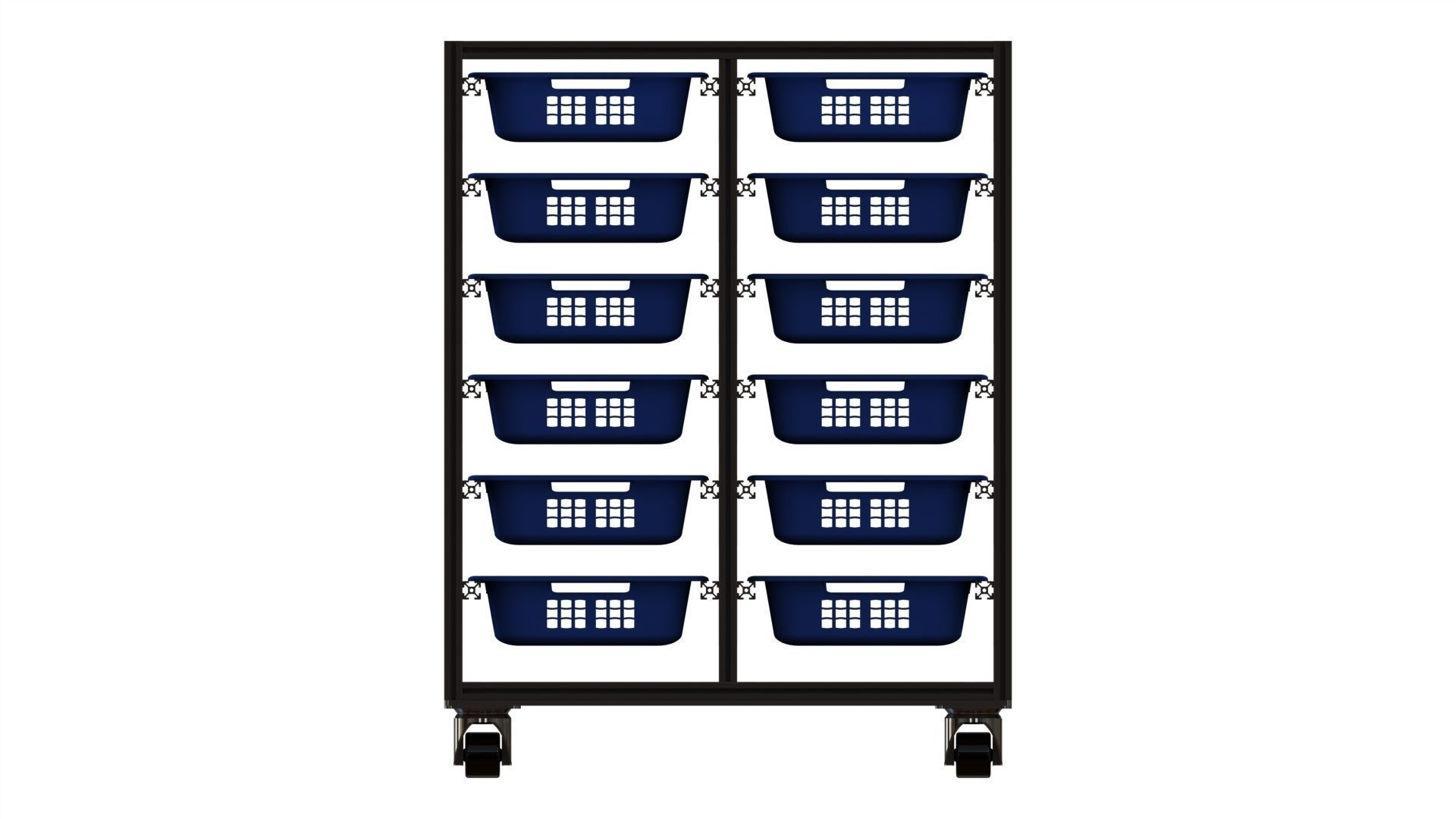 Aluminium Profile Storage Rack 3D model | CGTrader