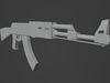 Low Poly AK-47 Model rifle free VR / AR / low-poly 3D model | CGTrader