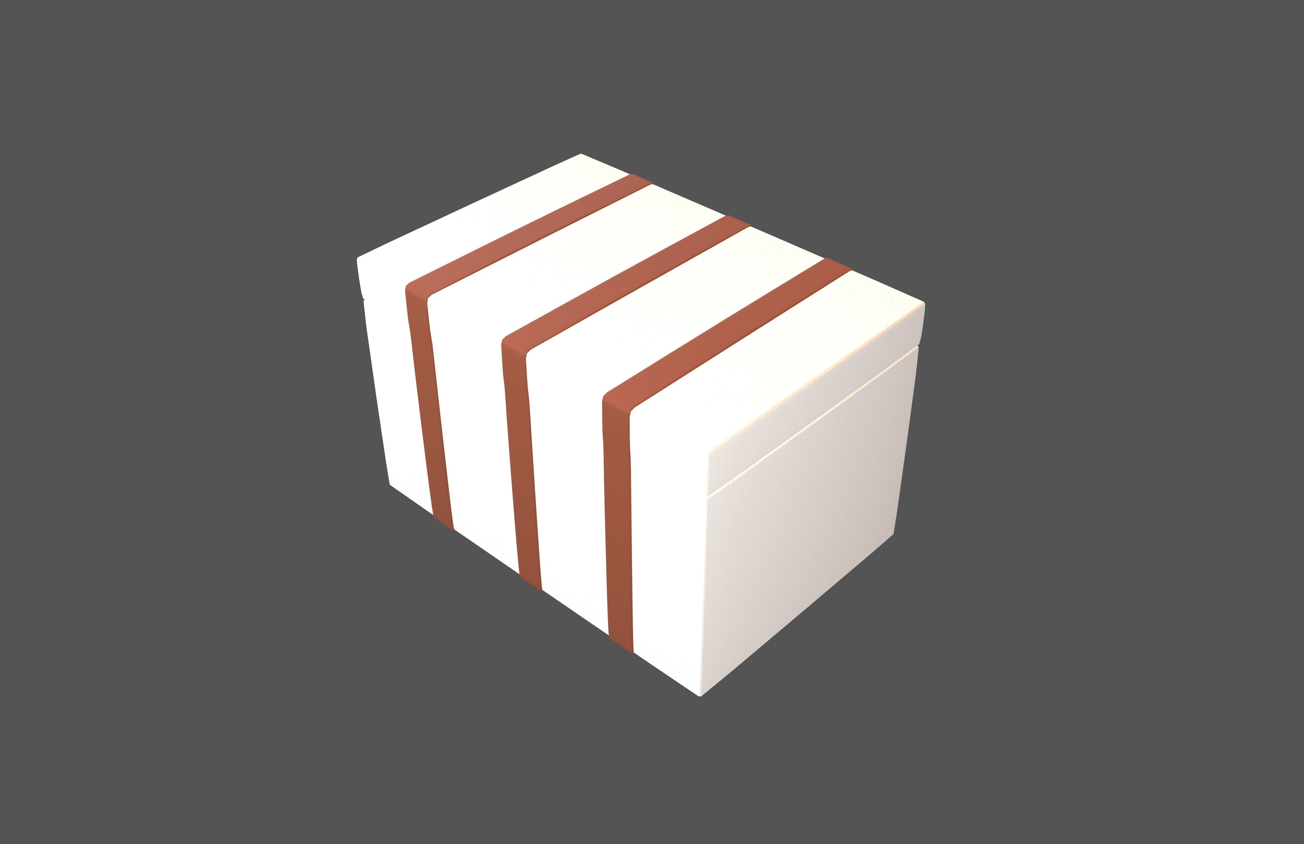 3D model Styrofoam Box v2 002 VR / AR / low-poly | CGTrader