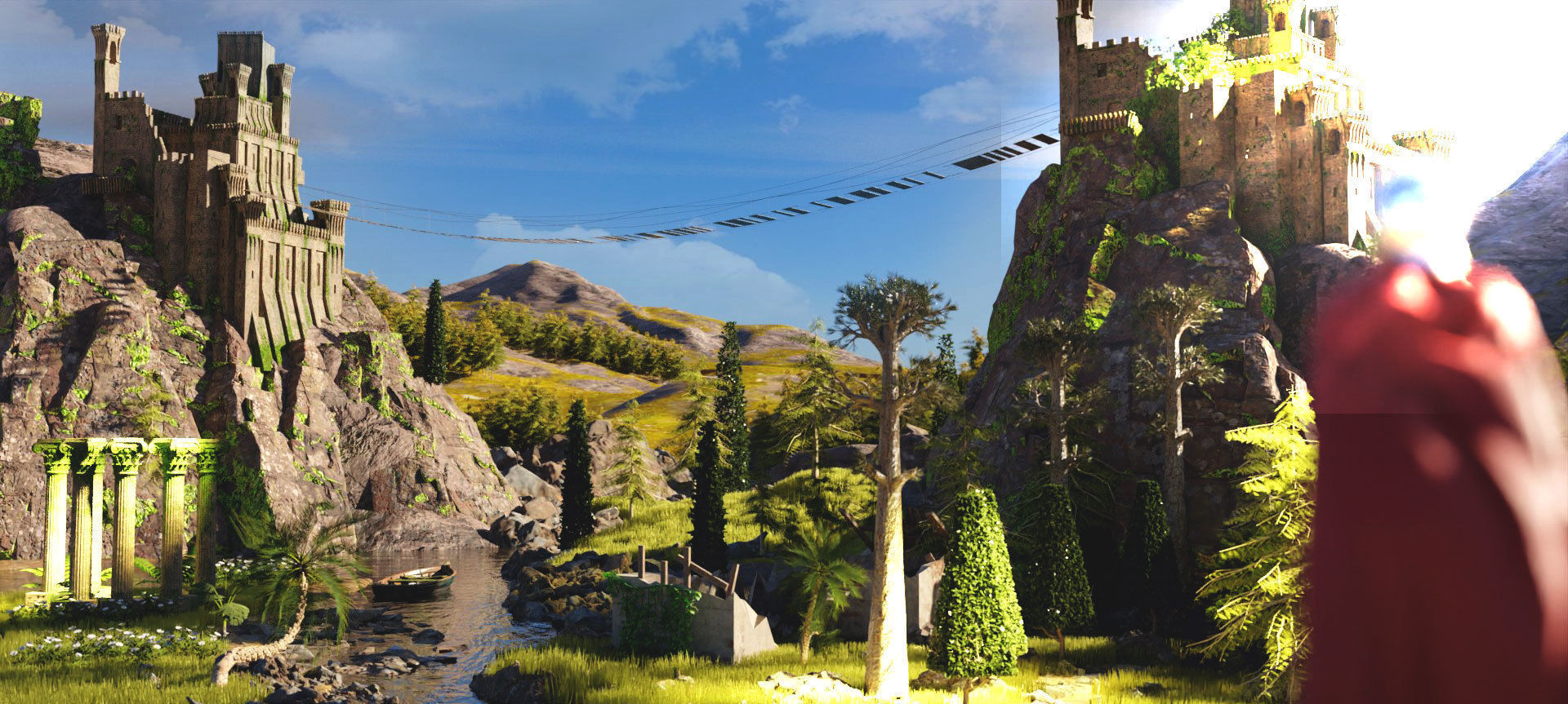 medieval castle scene made in blender 3D model | CGTrader