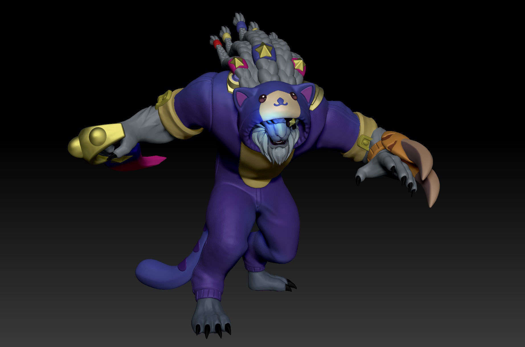 League of Legends Pretty Kitty Rengar 3D model 3D printable | CGTrader