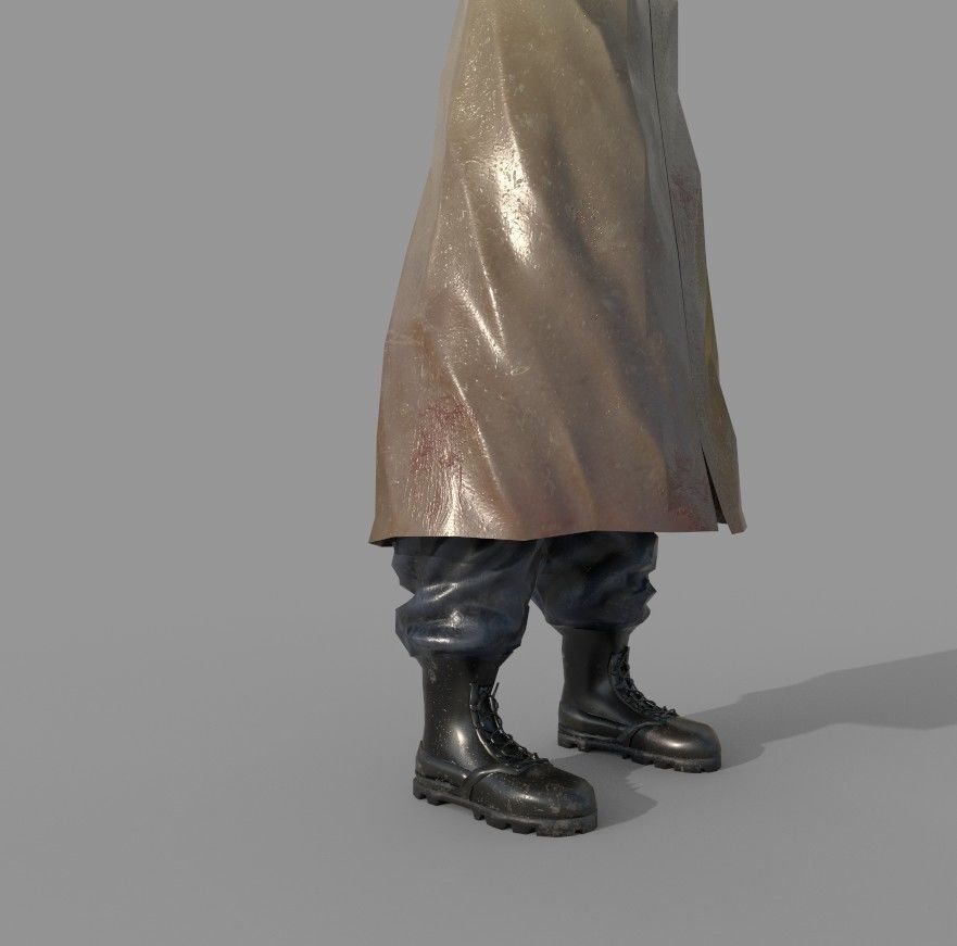 3D model Videogame Dark fantasy stylized male character VR / AR / low ...