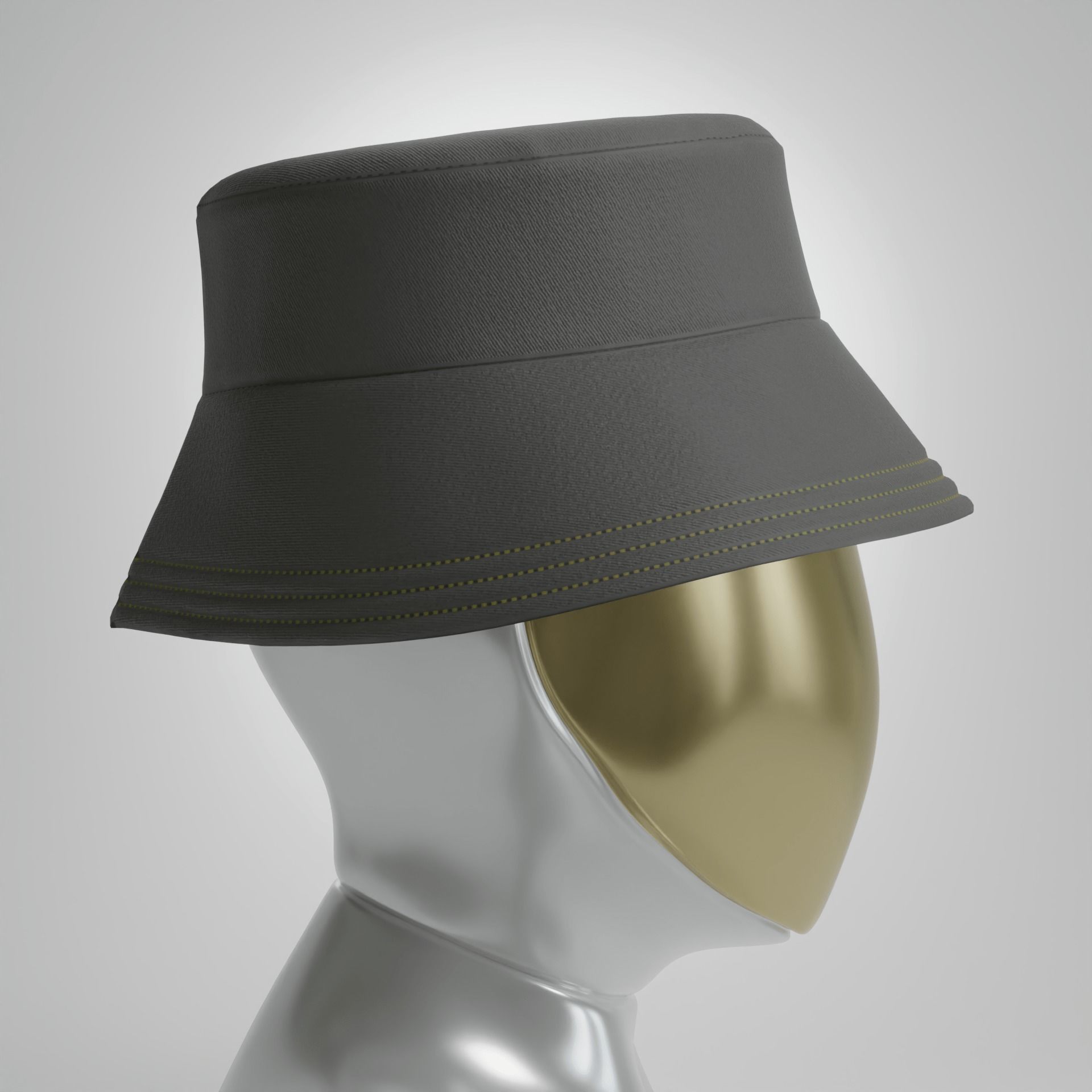3D model Bucket Hat VR / AR / low-poly | CGTrader