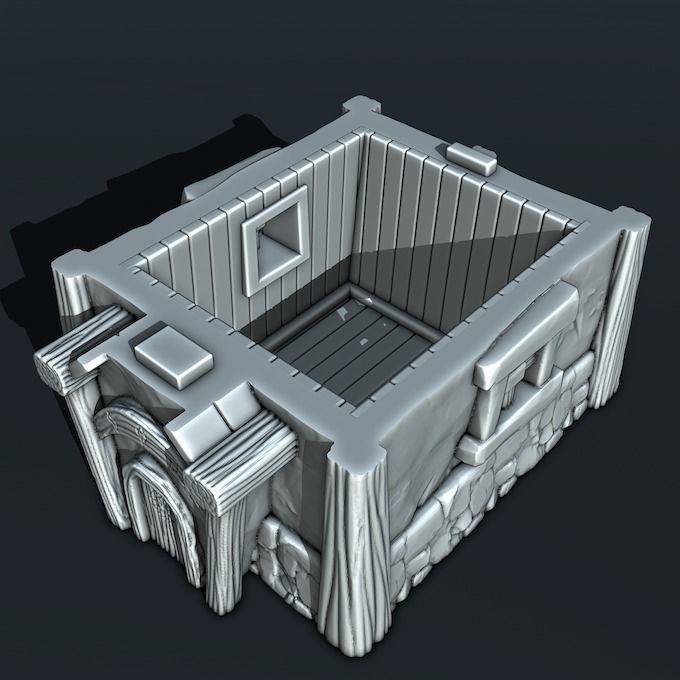medieval house 3D model 3D printable | CGTrader