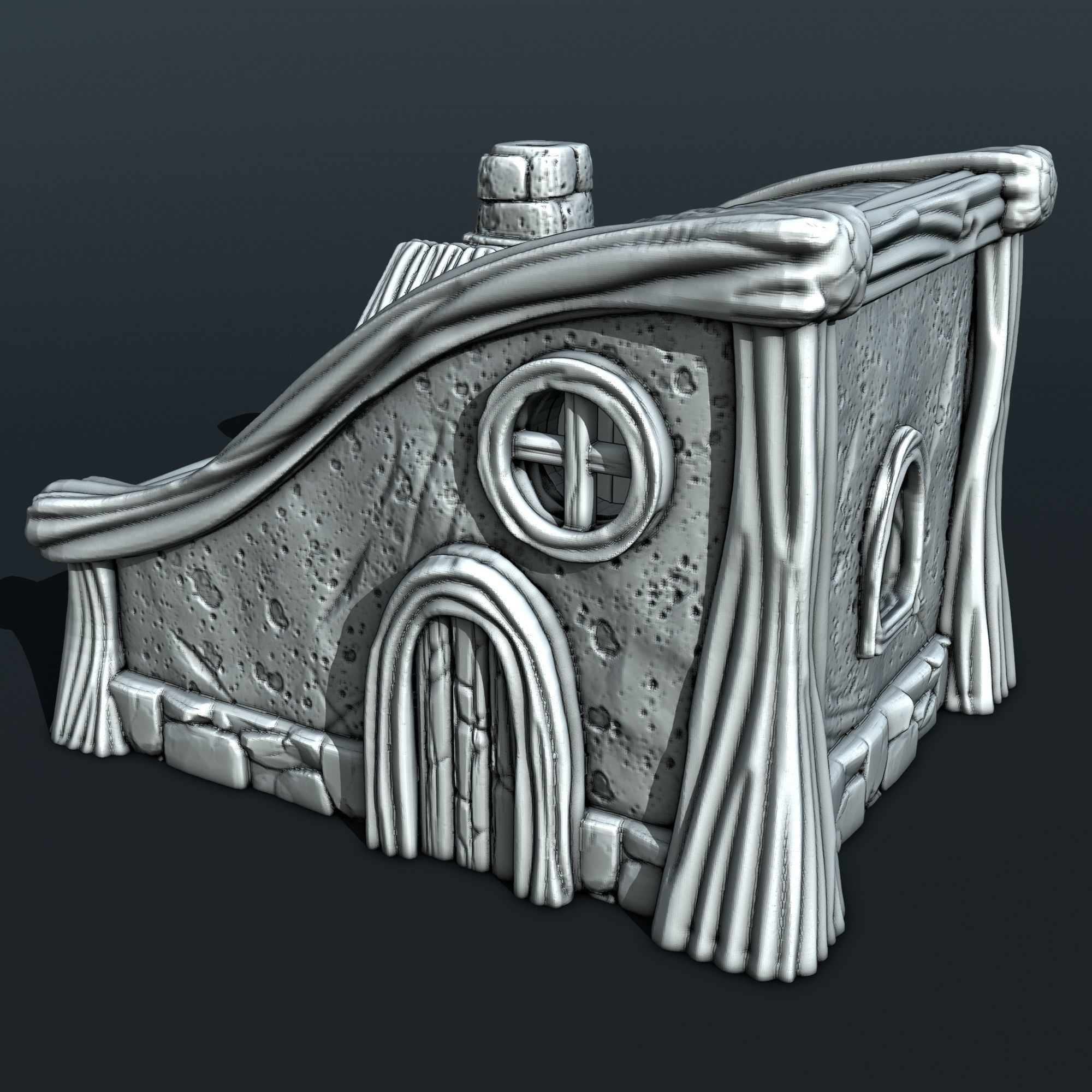 medieval house 3D model 3D printable | CGTrader