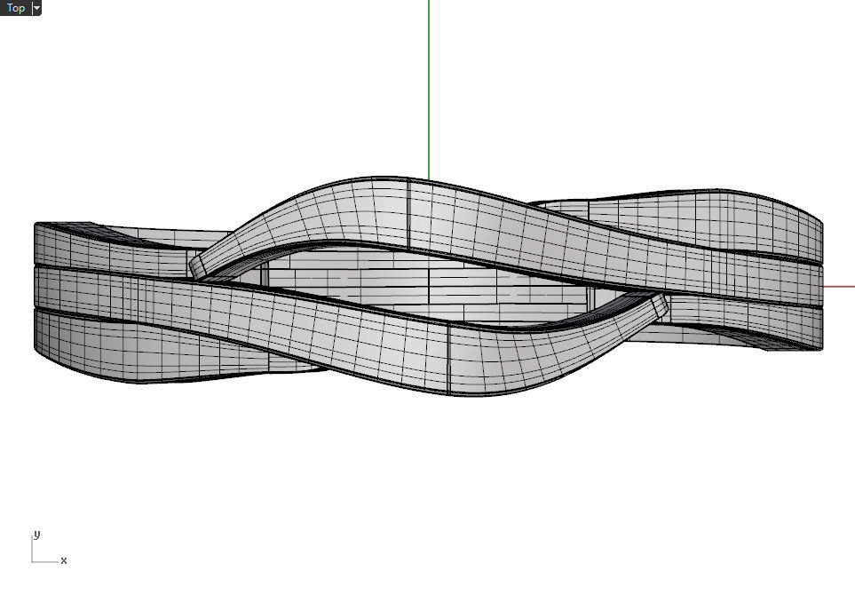Wave bypass ring 3D model 3D printable | CGTrader