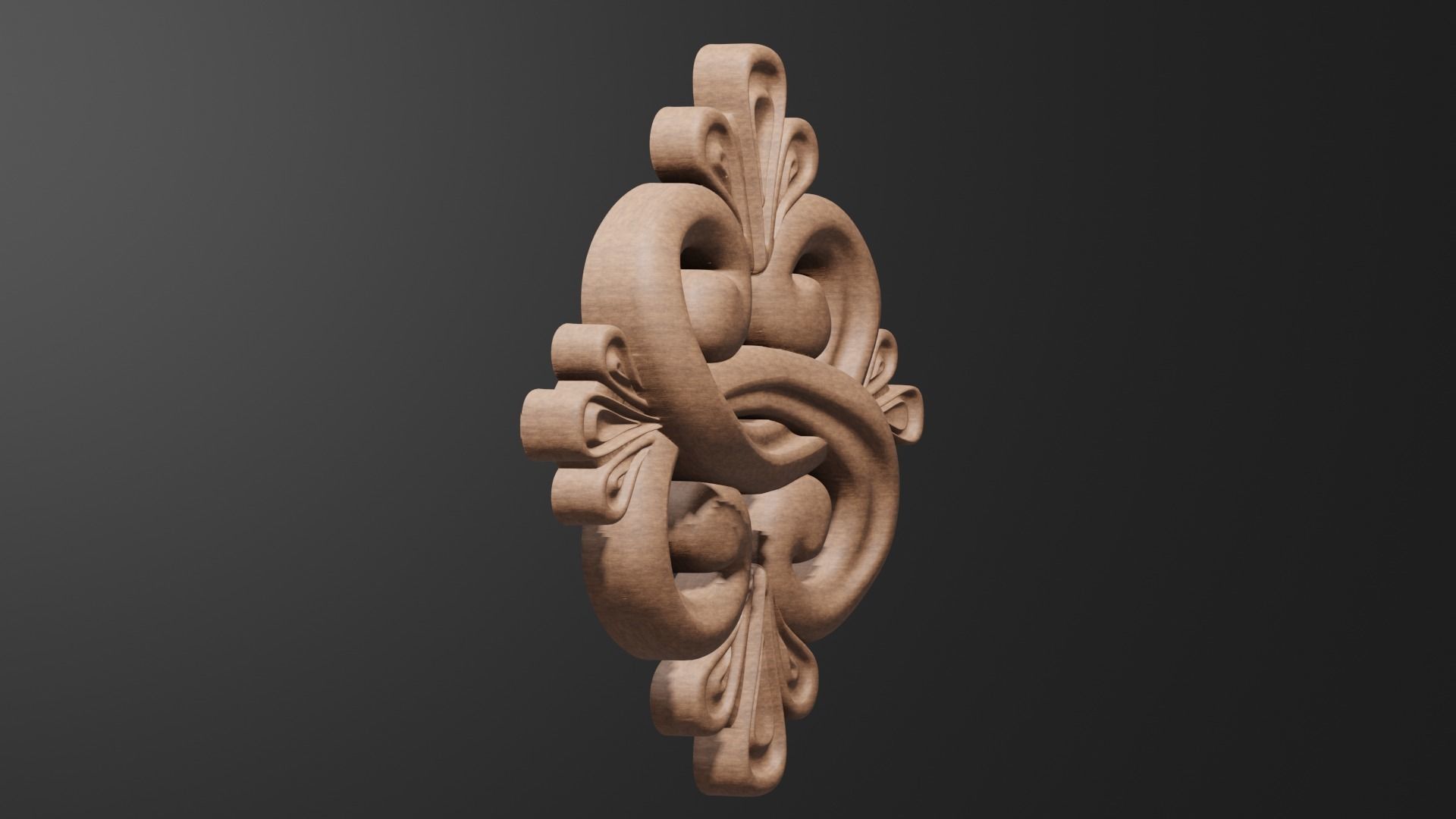 Decor for wood carving 3D model 3D printable | CGTrader