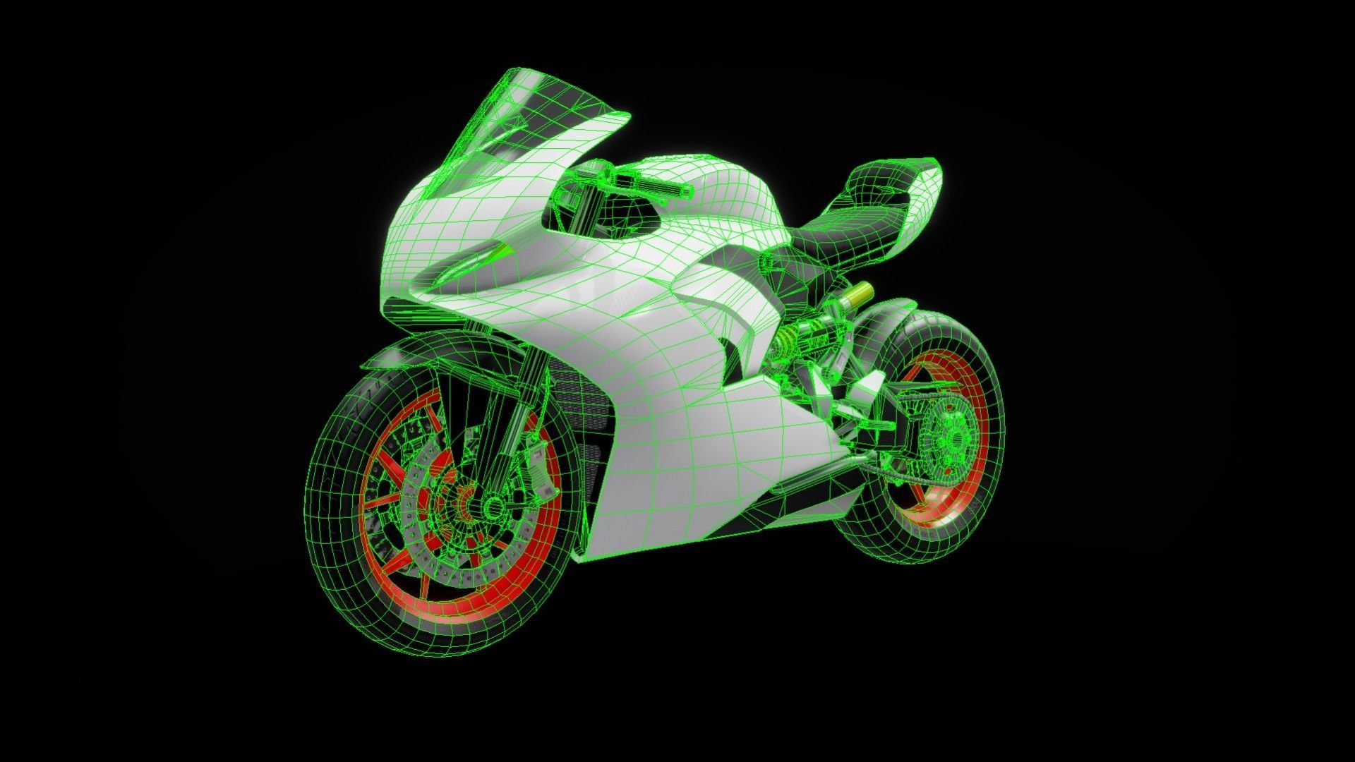 3D model Motorcycle Pro VR / AR / low-poly | CGTrader