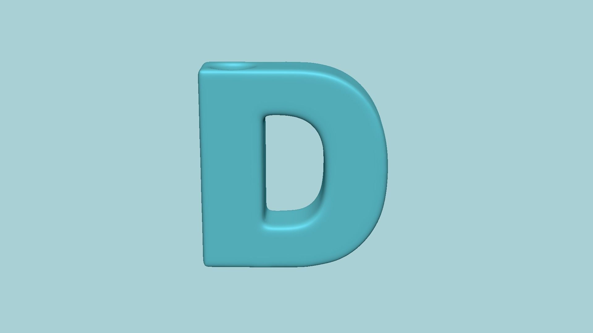 Vase D - Alphabet Vases Collection Letters - STL Printable 3D model 3D ...
