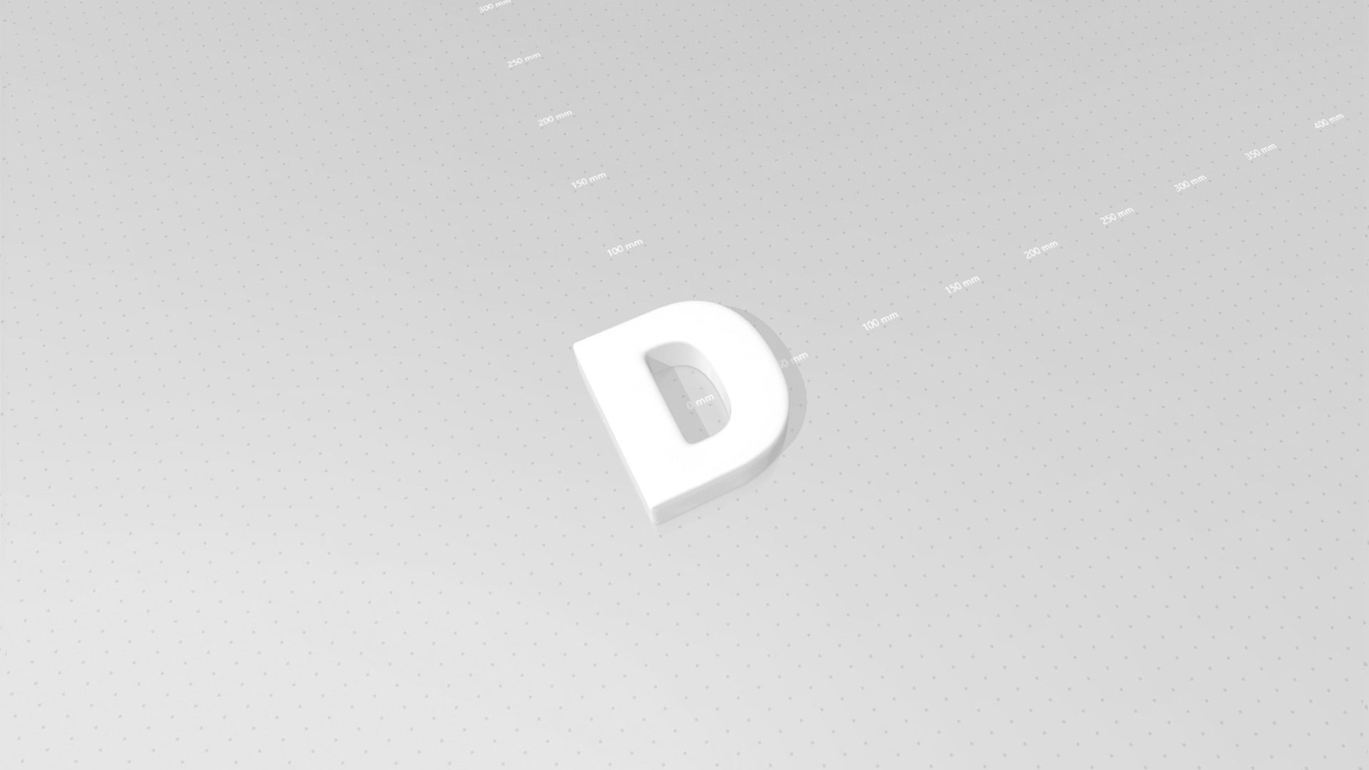 Vase D - Alphabet Vases Collection Letters - STL Printable 3D model 3D ...