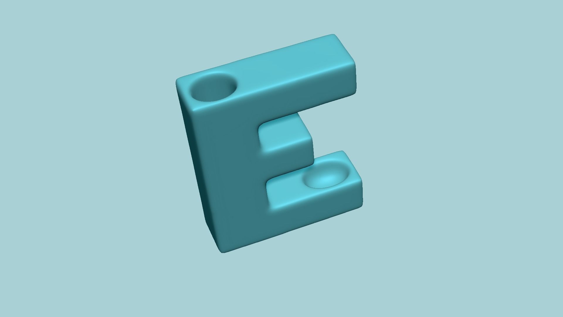 Vase E - Alphabet Vases Collection Letters - STL Printable 3D model 3D ...