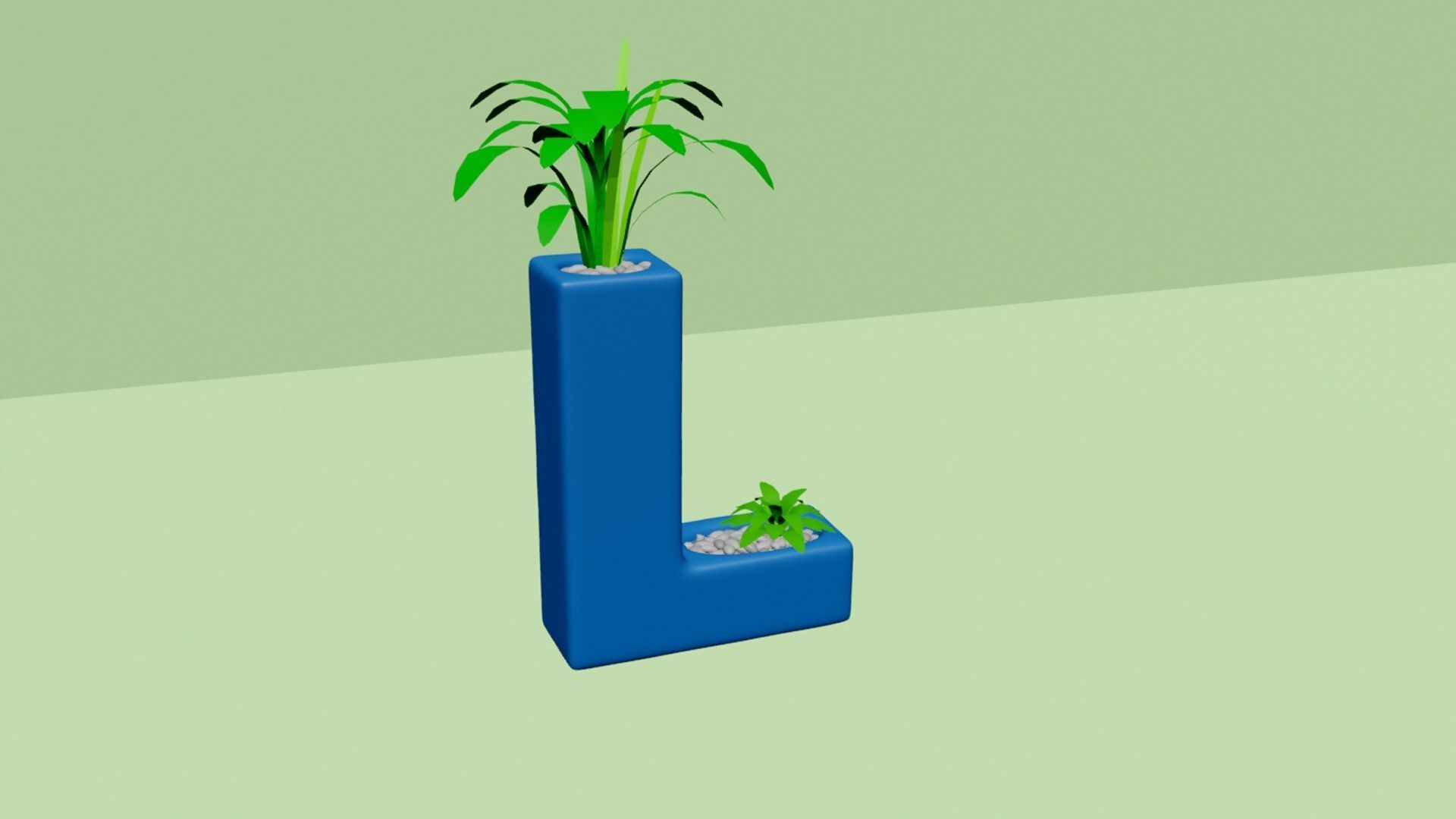 Vase L - Alphabet Vases Collection Letters - STL Printable 3D model 3D ...
