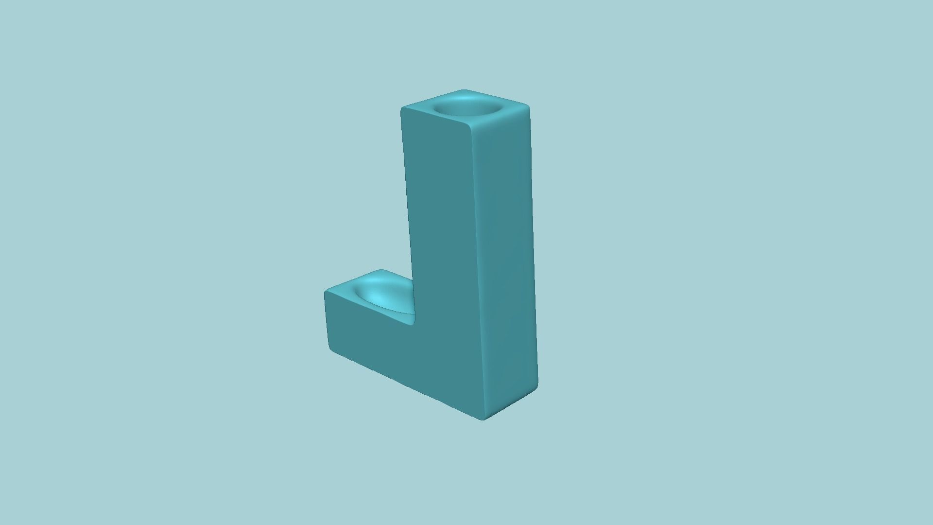 Vase L - Alphabet Vases Collection Letters - STL Printable 3D model 3D ...