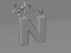 Vase N - Alphabet Vases Collection Letters - STL Printable 3D model 3D ...