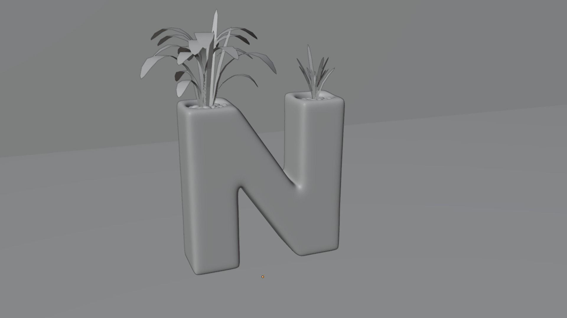 Vase N - Alphabet Vases Collection Letters - STL Printable 3D model 3D ...