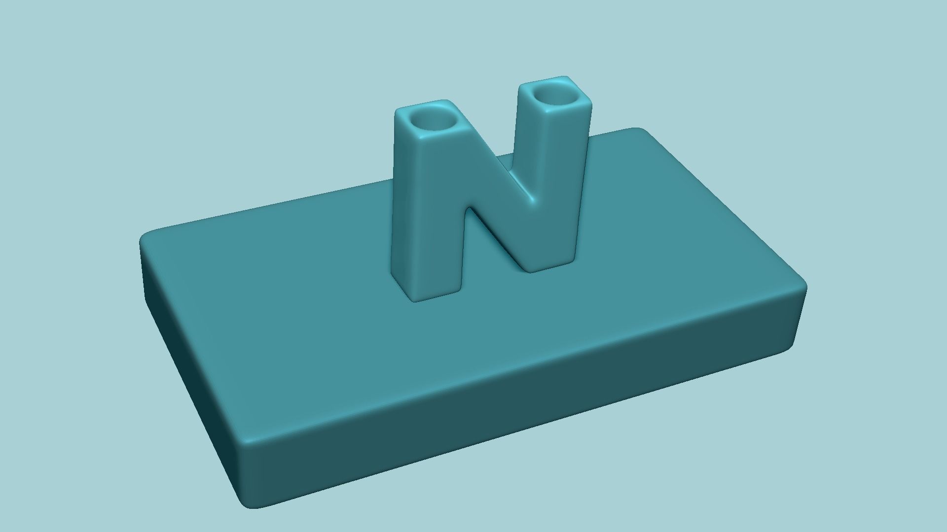 Vase N - Alphabet Vases Collection Letters - STL Printable 3D model 3D ...