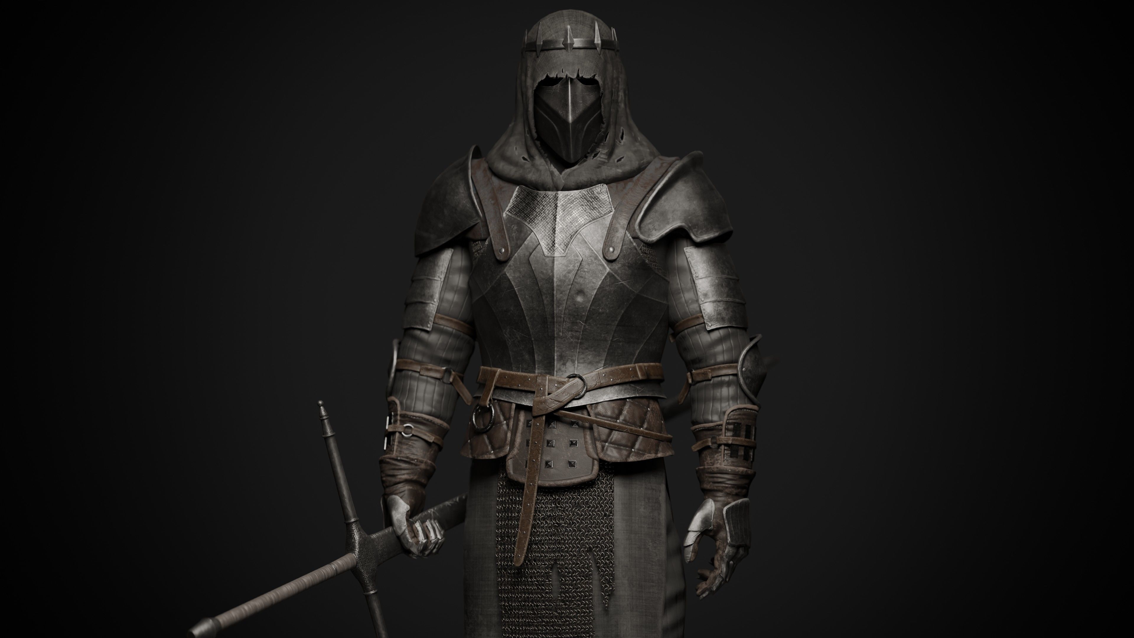 3D model Dark Knight Game-ready character VR / AR / low-poly | CGTrader