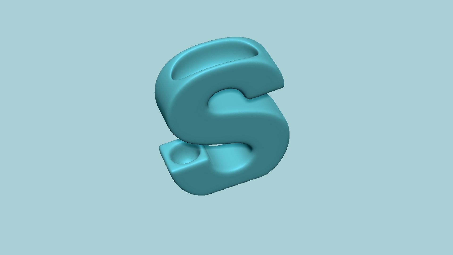 Vase S - Alphabet Vases Collection Letters - STL Printable 3D model 3D ...